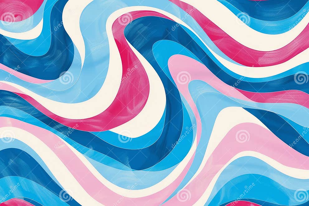 A Seamless Pattern Featuring the Transgender Pride Flag Colors--light ...