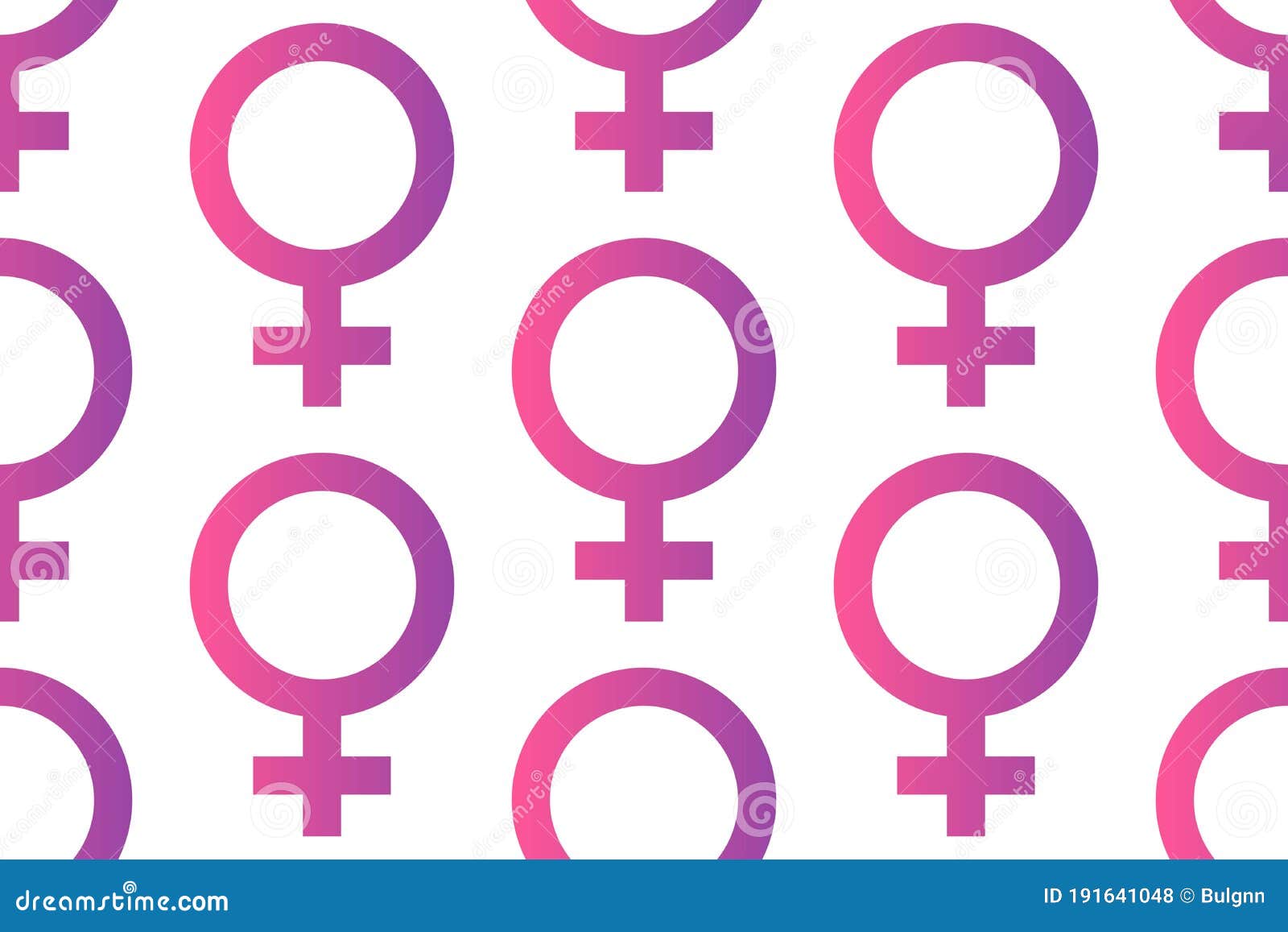 Seamless Pattern with Female Symbol. Template for Background, Banner ...