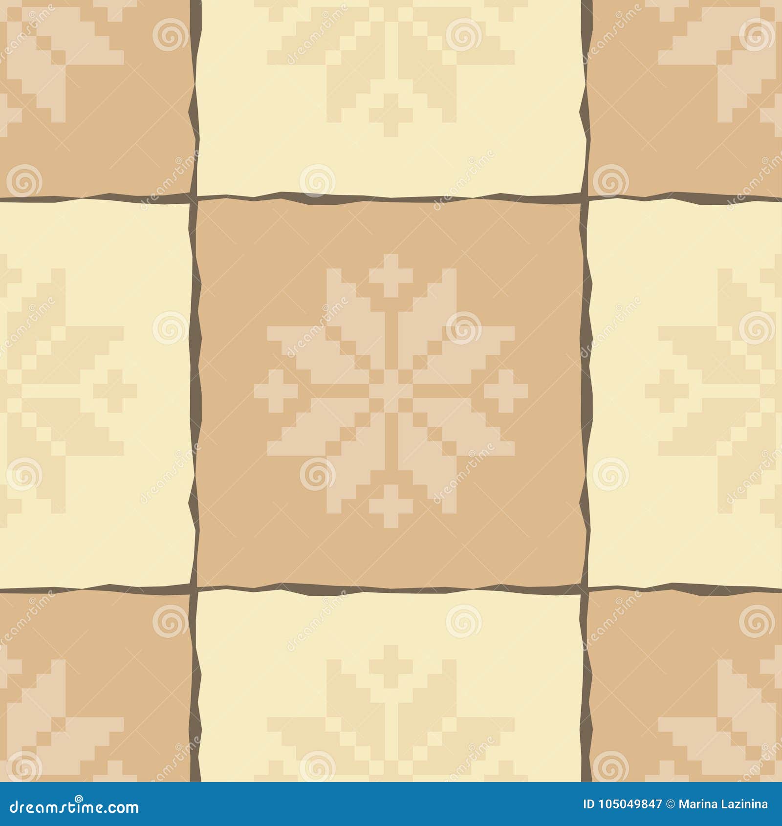 Seamless Pattern. Festive Brown Kraft Wrapping Paper. Texture Kraft ...