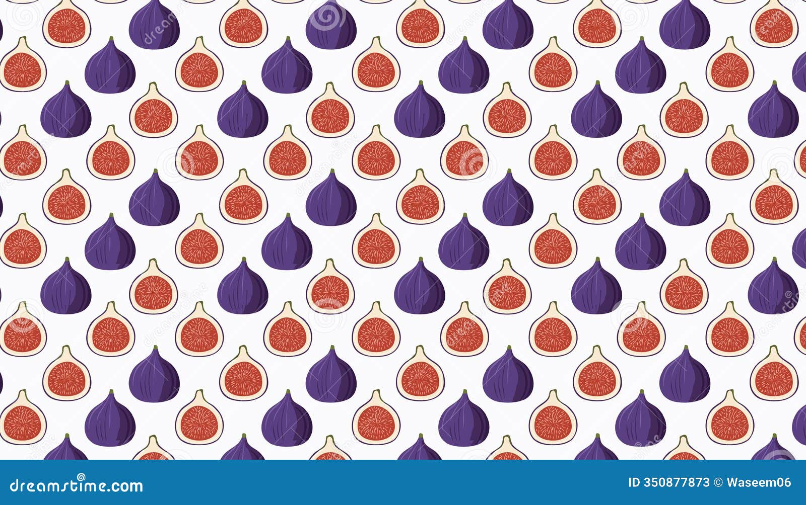 Seamless Pattern with Figs on White Background. Vector Illustration Stock Illustration ...