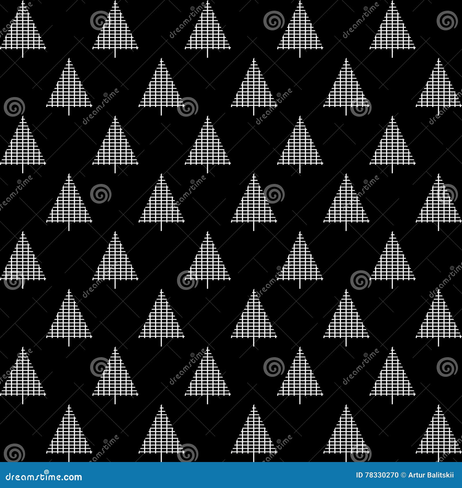 Seamless Pattern with Fir Trees on Background Stock Vector ...