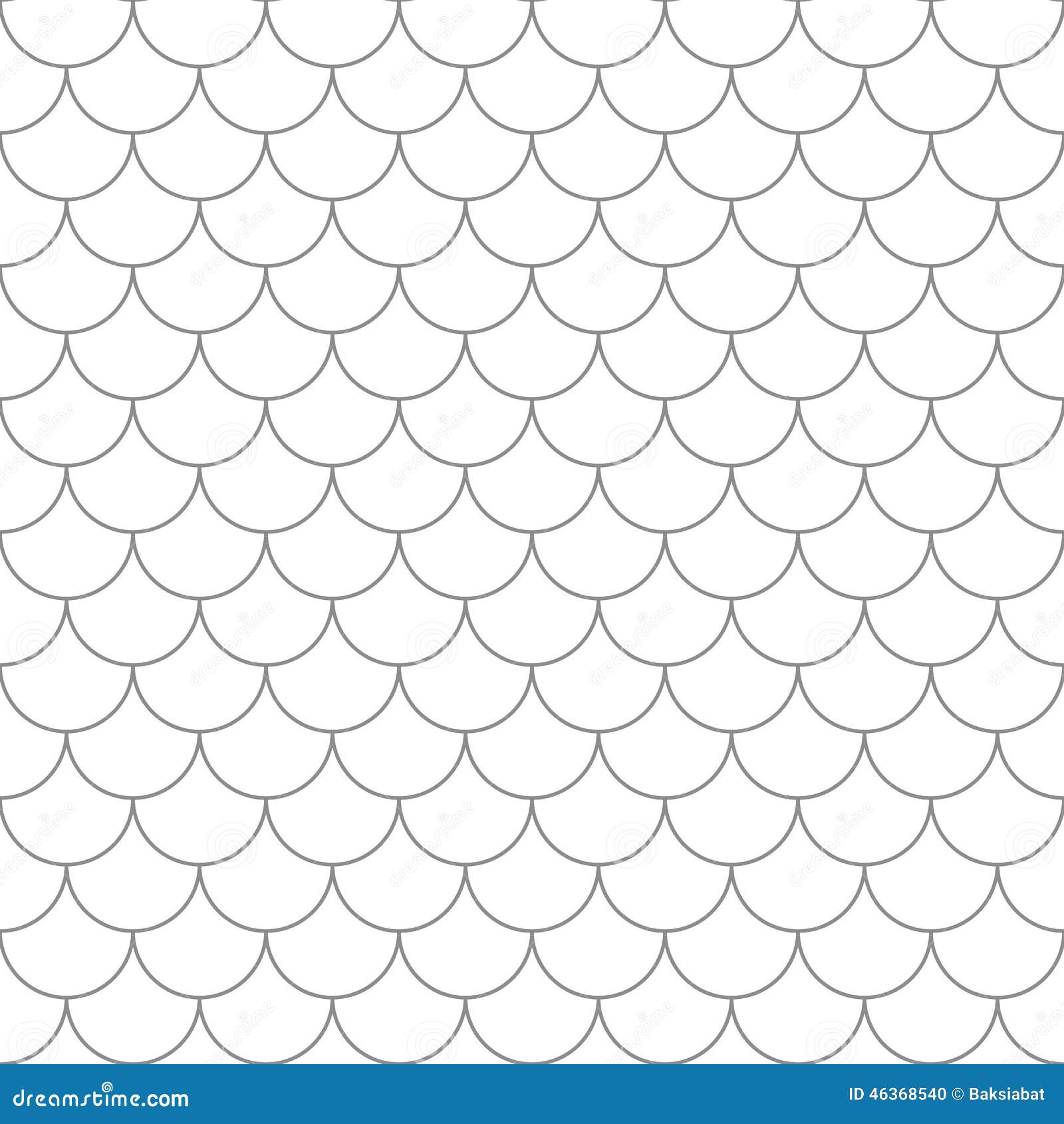 Seamless Pattern With Fish Scales. Stock Vector - Image: 46368540