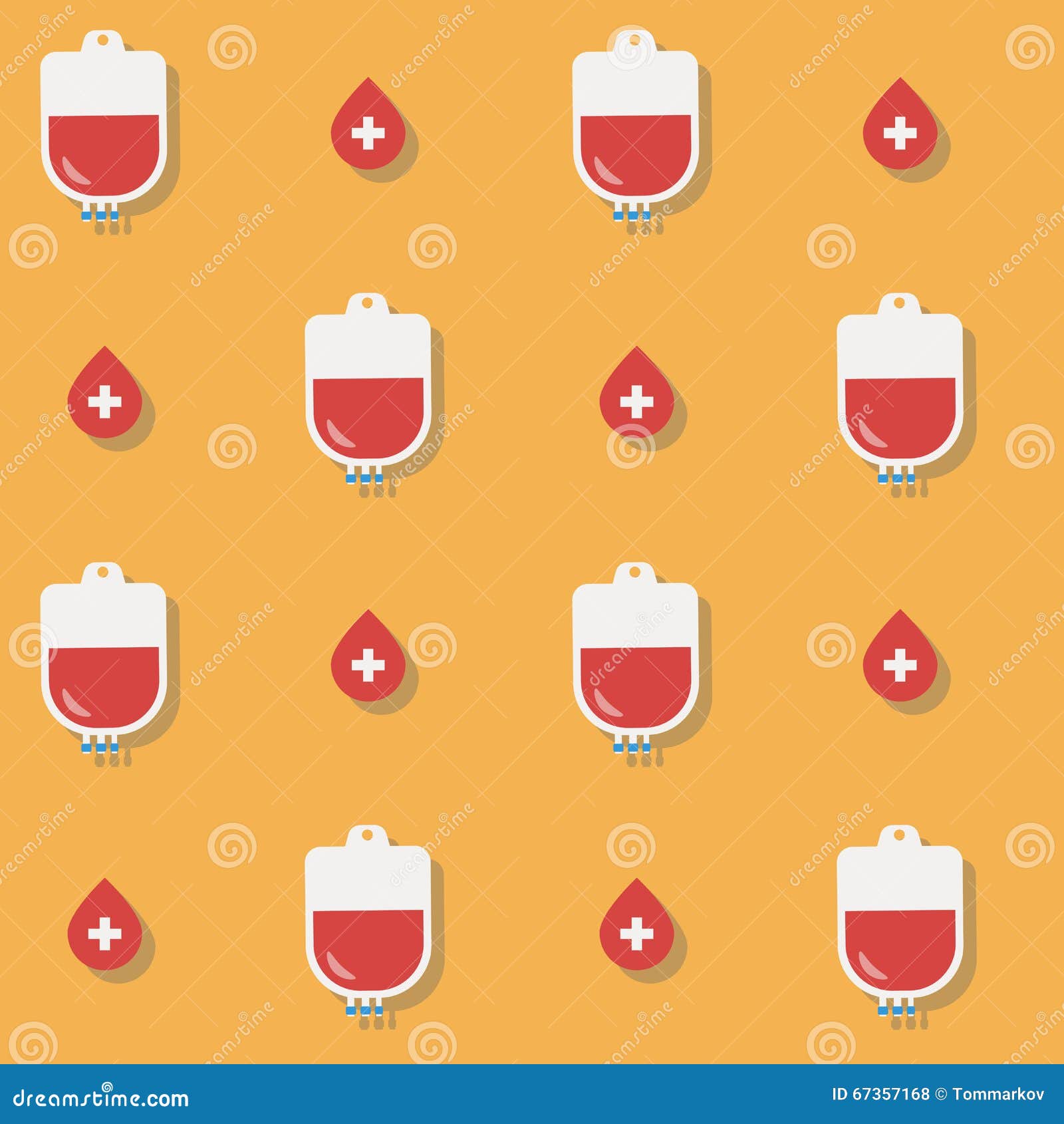 Seamless Pattern in a Flat Style with Drop Counter and Drop Blood Stock ...