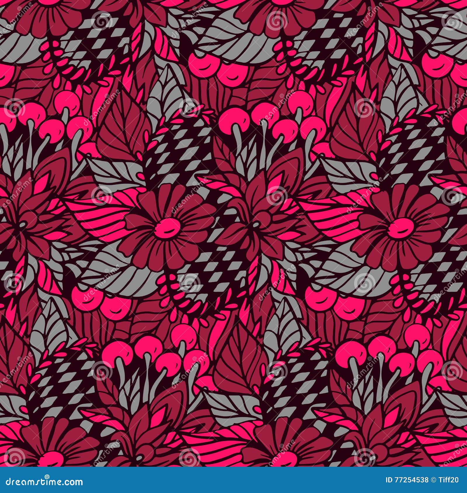 Seamless pattern stock vector. Illustration of drawing - 77254538