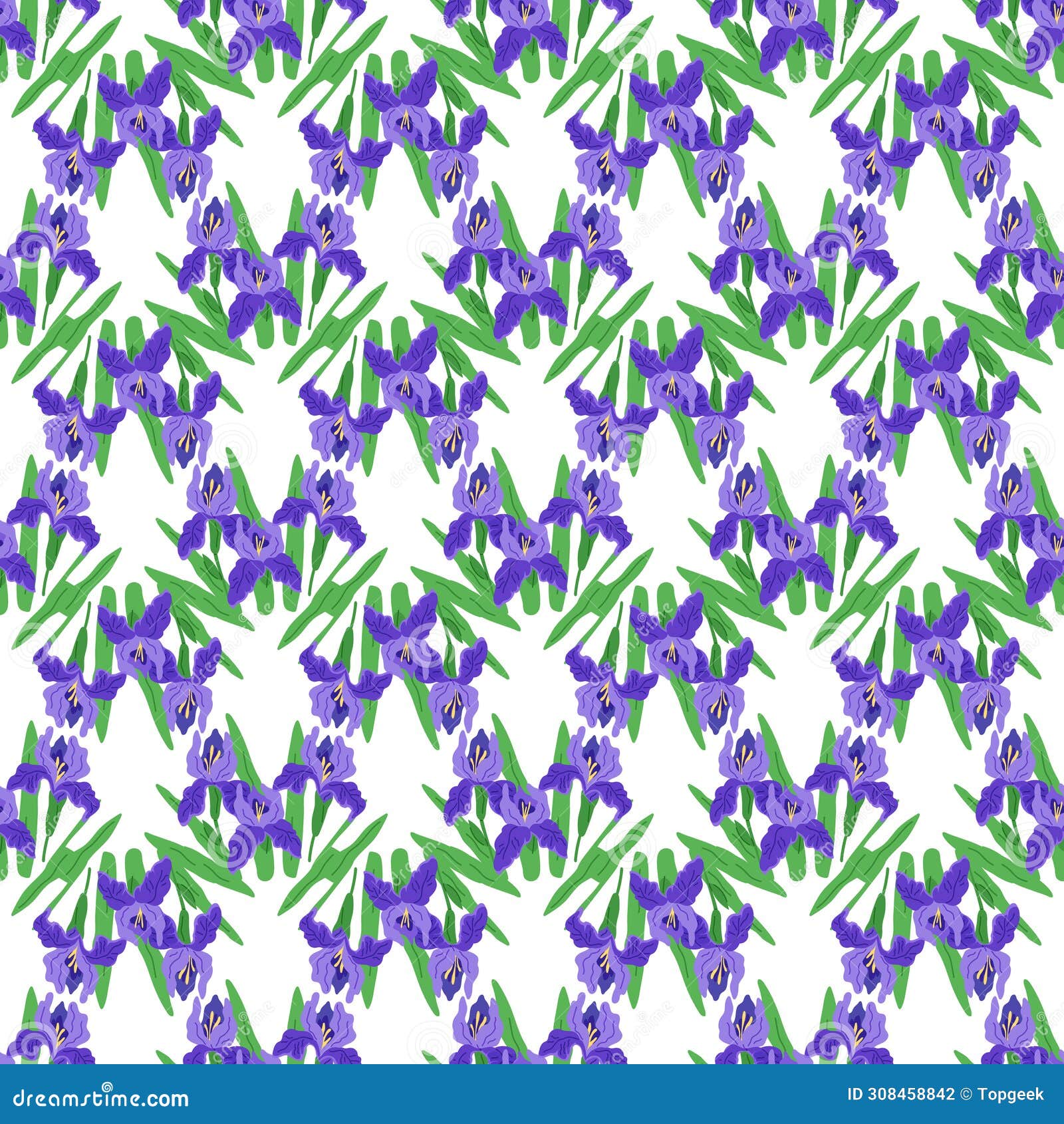 Seamless Pattern Flowers. the Seamless Pattern Flora and Fauna Created ...