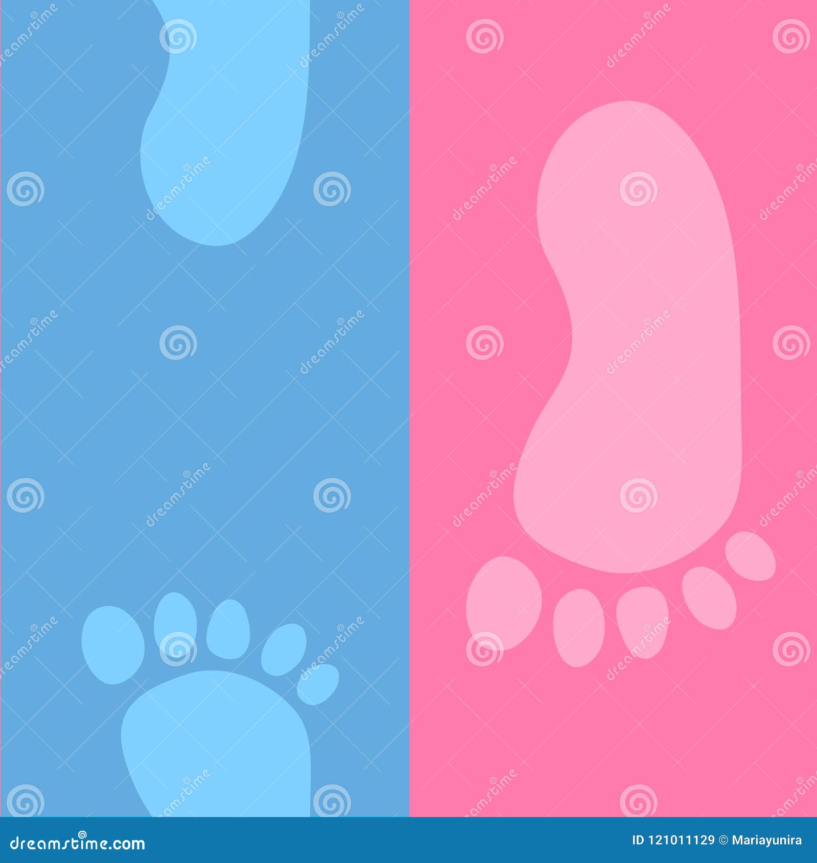 Seamless Pattern of Foot Step Stock Illustration - Illustration of kids ...