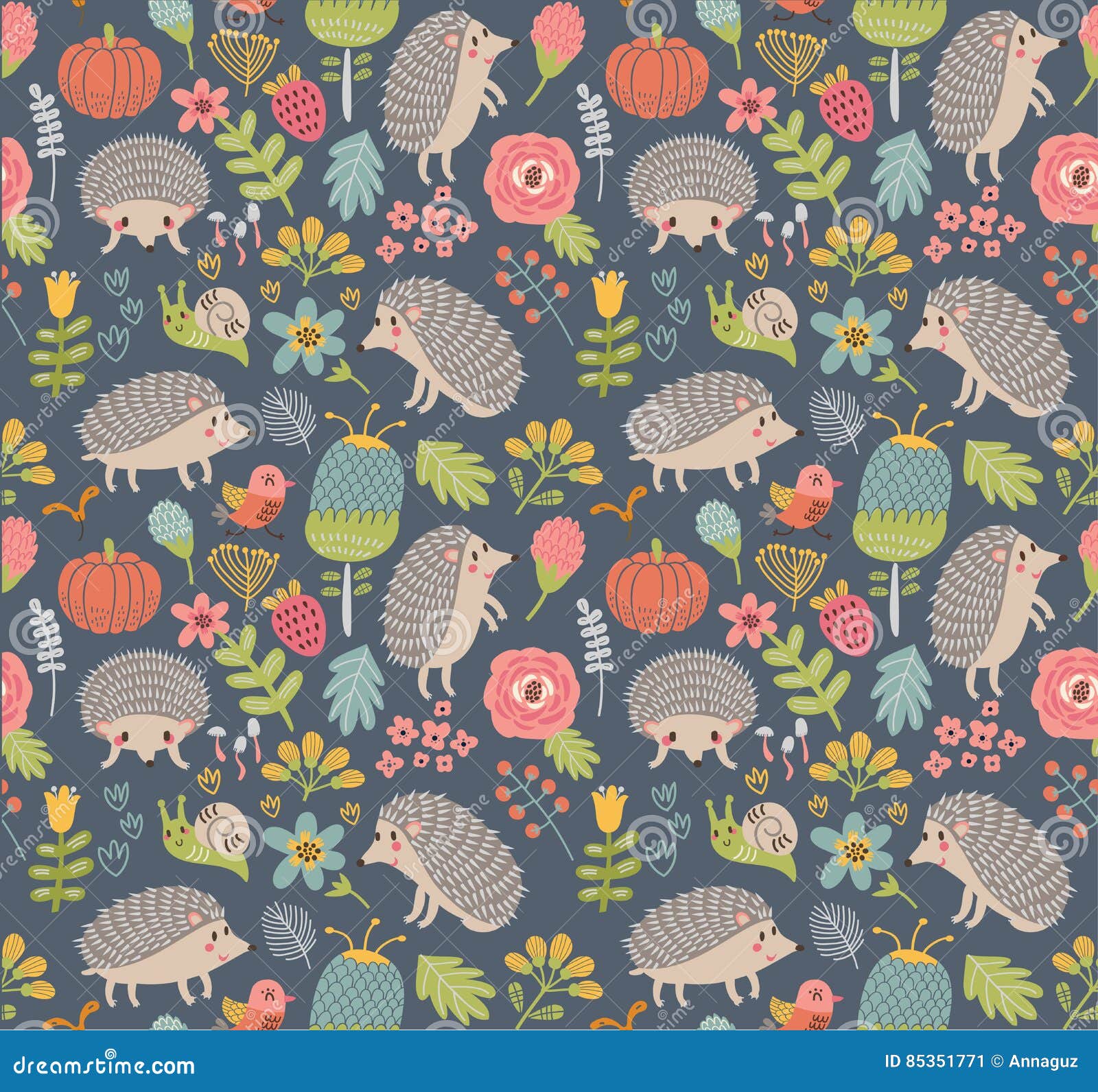 Seamless Pattern Forest with Hedgehogs Stock Vector - Illustration of ... Seamless Pattern Forest with Hedgehogs Stock Vector - Illustration of ...