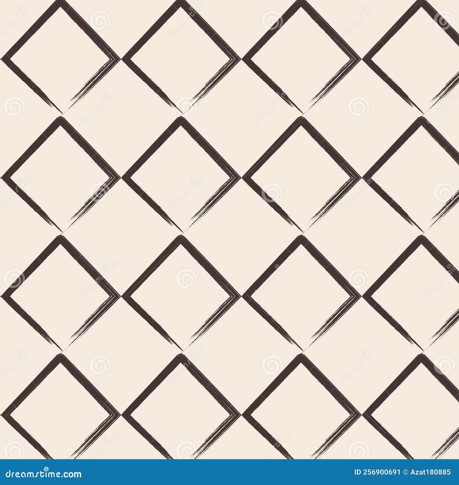Seamless Pattern in the Form of Brown Squares on a Beige Background ...