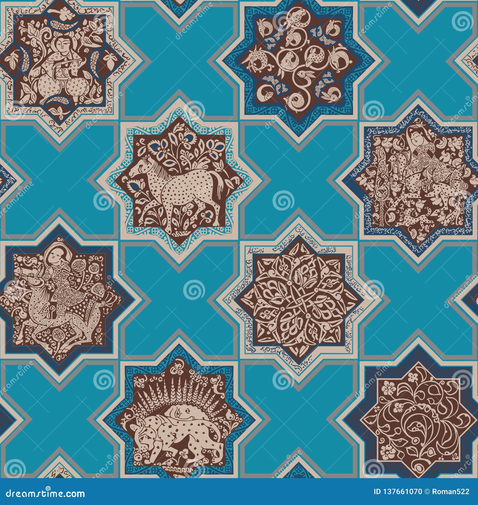 Persian People | Antique Ethnographic Illustrations Royalty-Free Stock ...