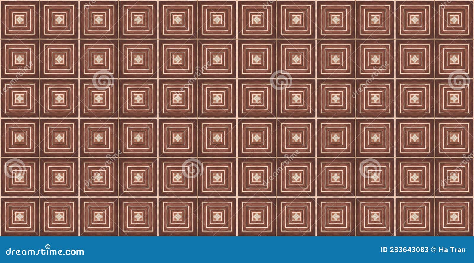 Seamless Pattern in the Form of Square Tiles Stock Illustration ...