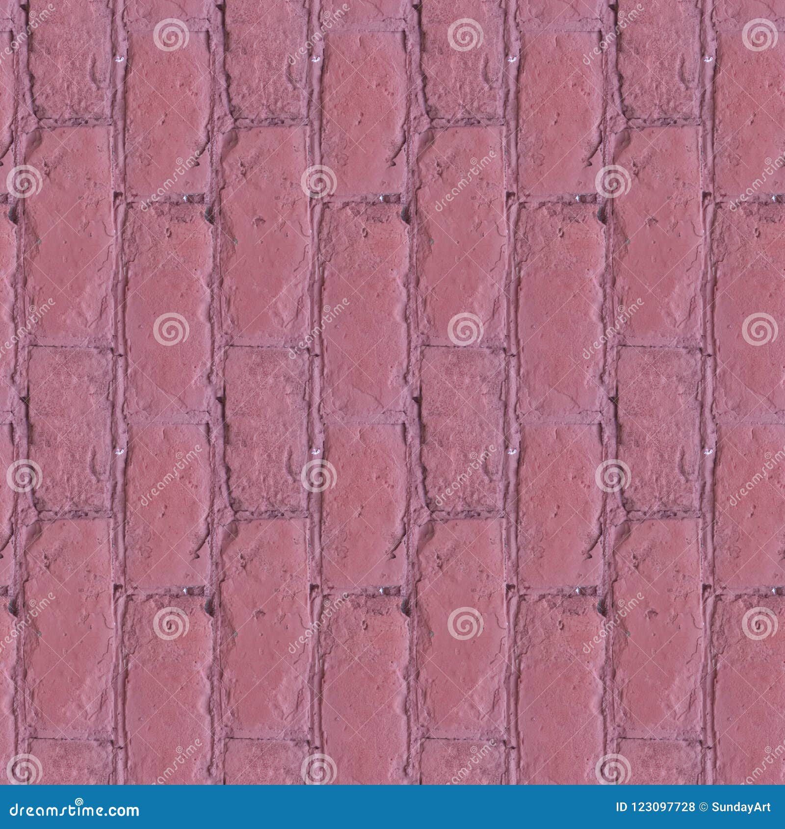 Seamless Pattern with Pink Old Bricks Stock Photo - Image of formation ...