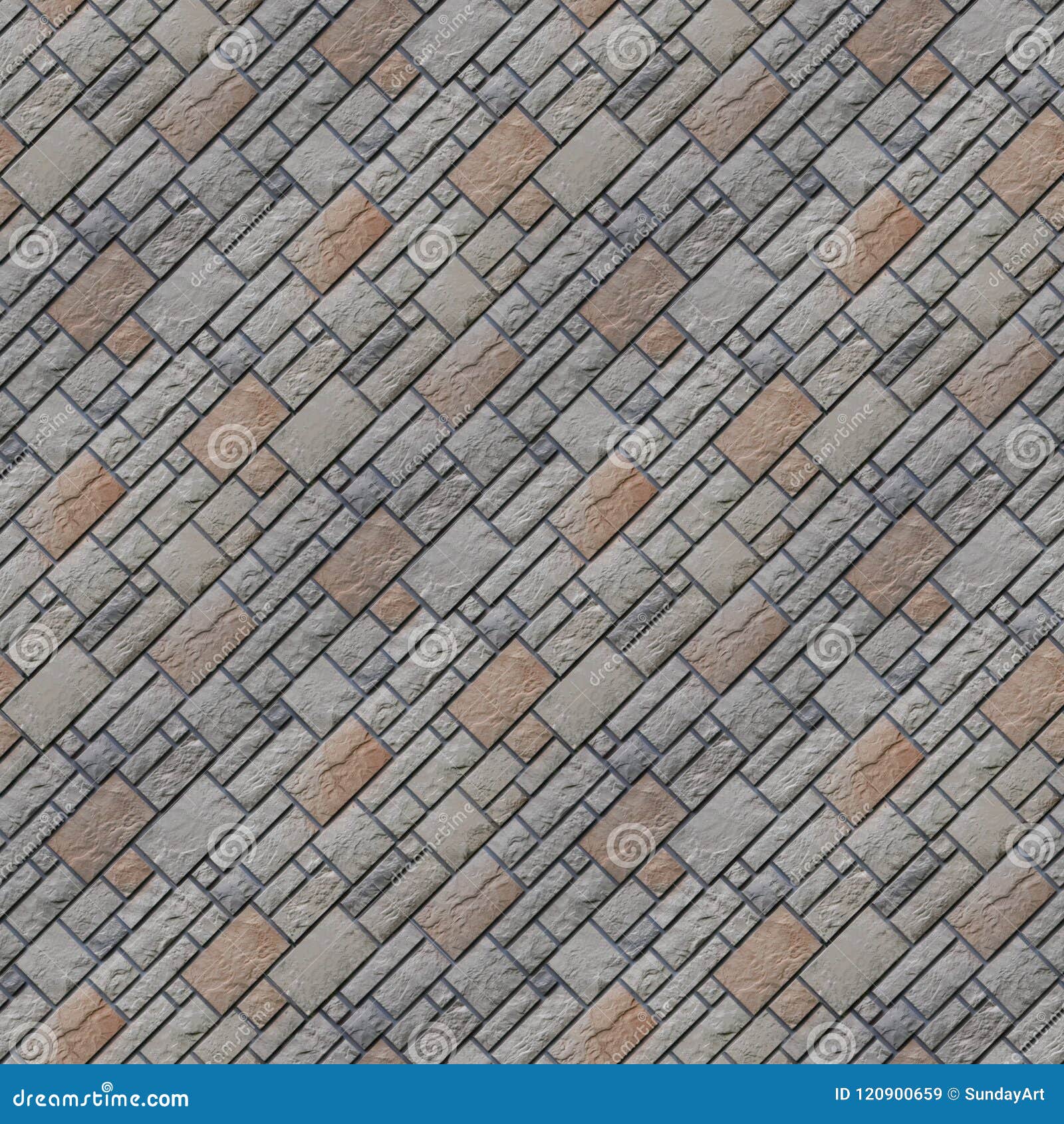 Seamless Pattern with Concrete Square Tile Stock Image - Image of decor ...