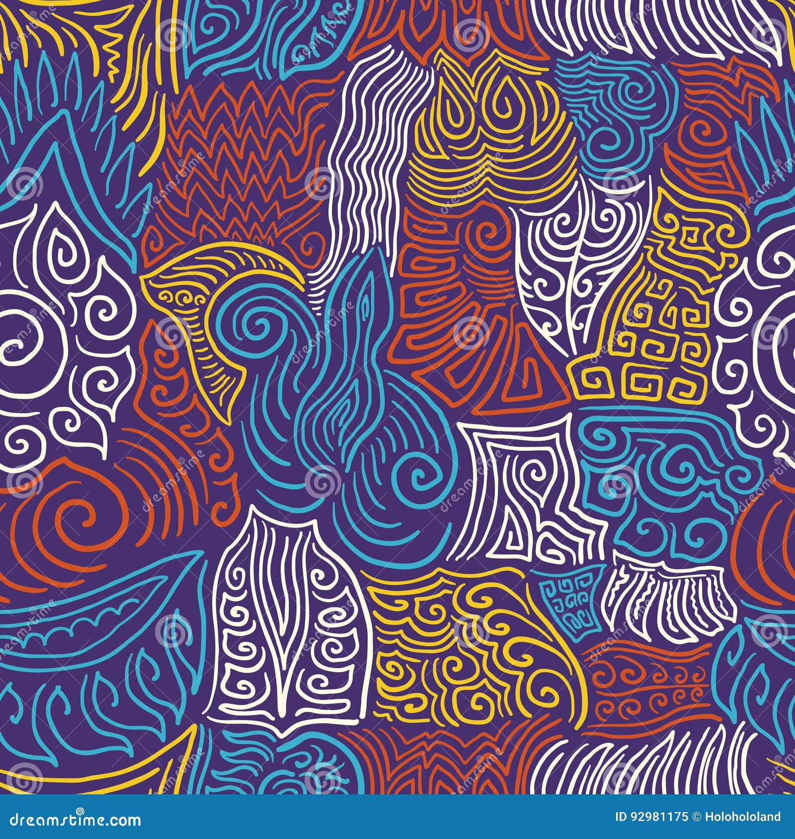 Seamless pattern stock vector. Illustration of cloth - 92981175