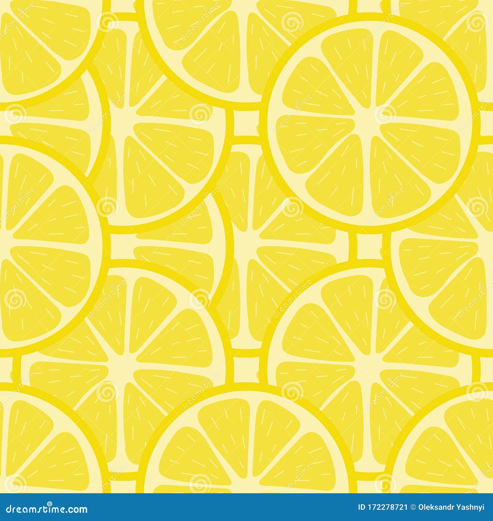Seamless Pattern with Fresh Lemon Fruit. Abstract Lemon Background ...