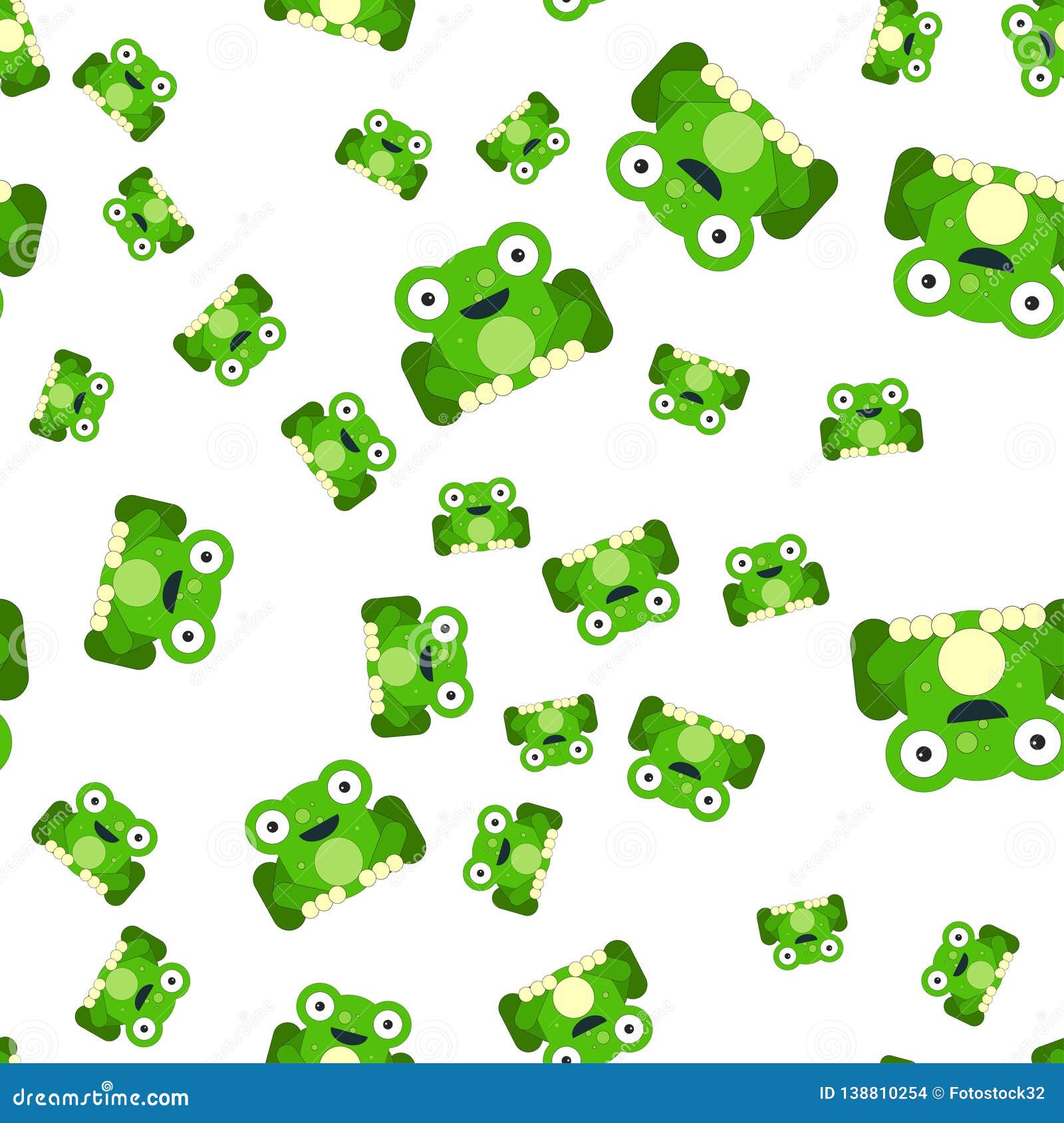 Seamless pattern of frogs stock vector. Illustration of frog - 138810254