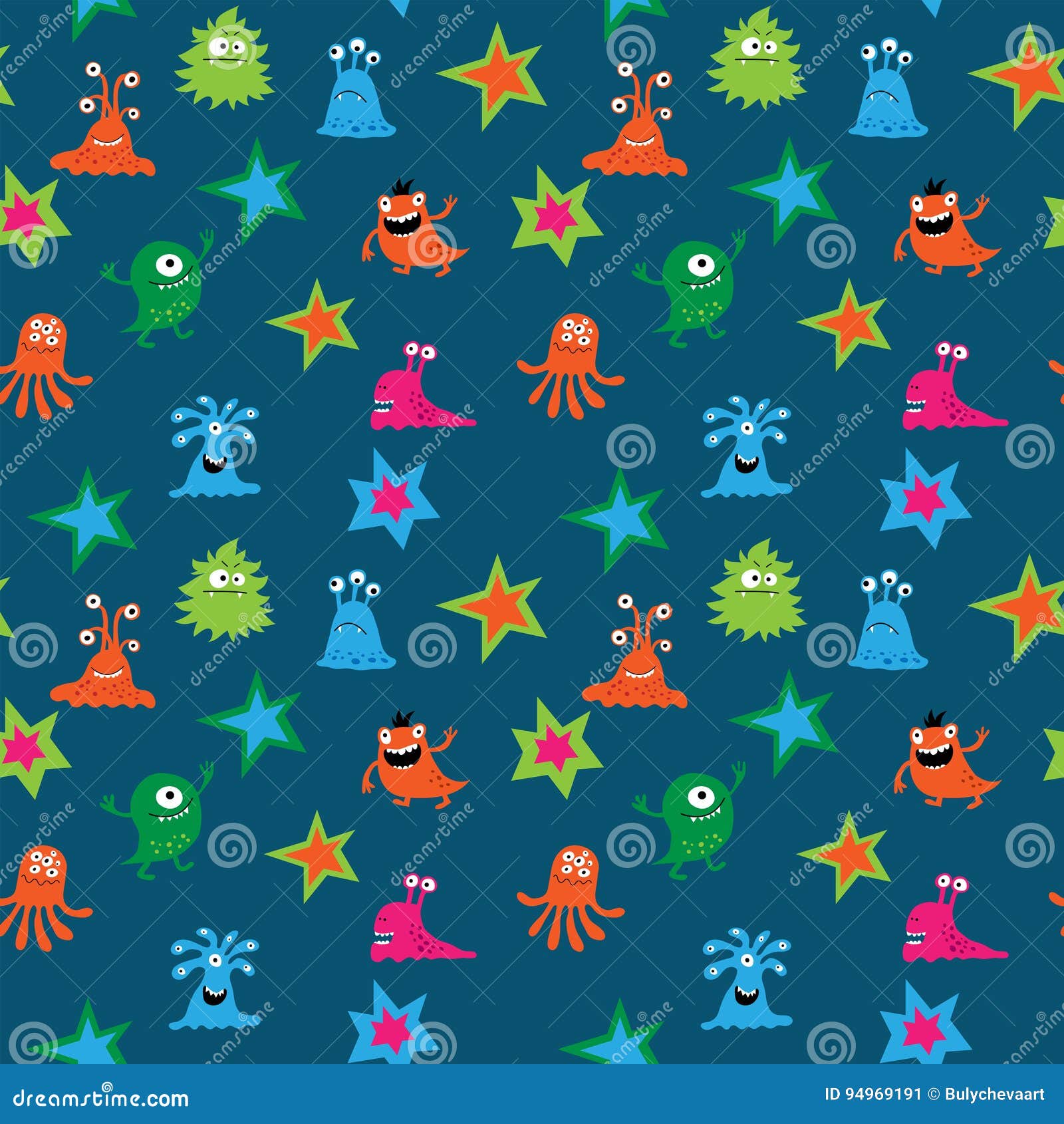 Funny Aliens, Background Cartoon Vector | CartoonDealer.com #148269655