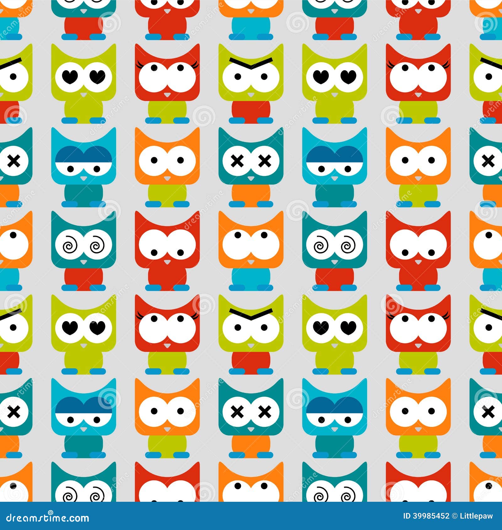Seamless Pattern with Funny Cats Stock Vector - Illustration of cute ...