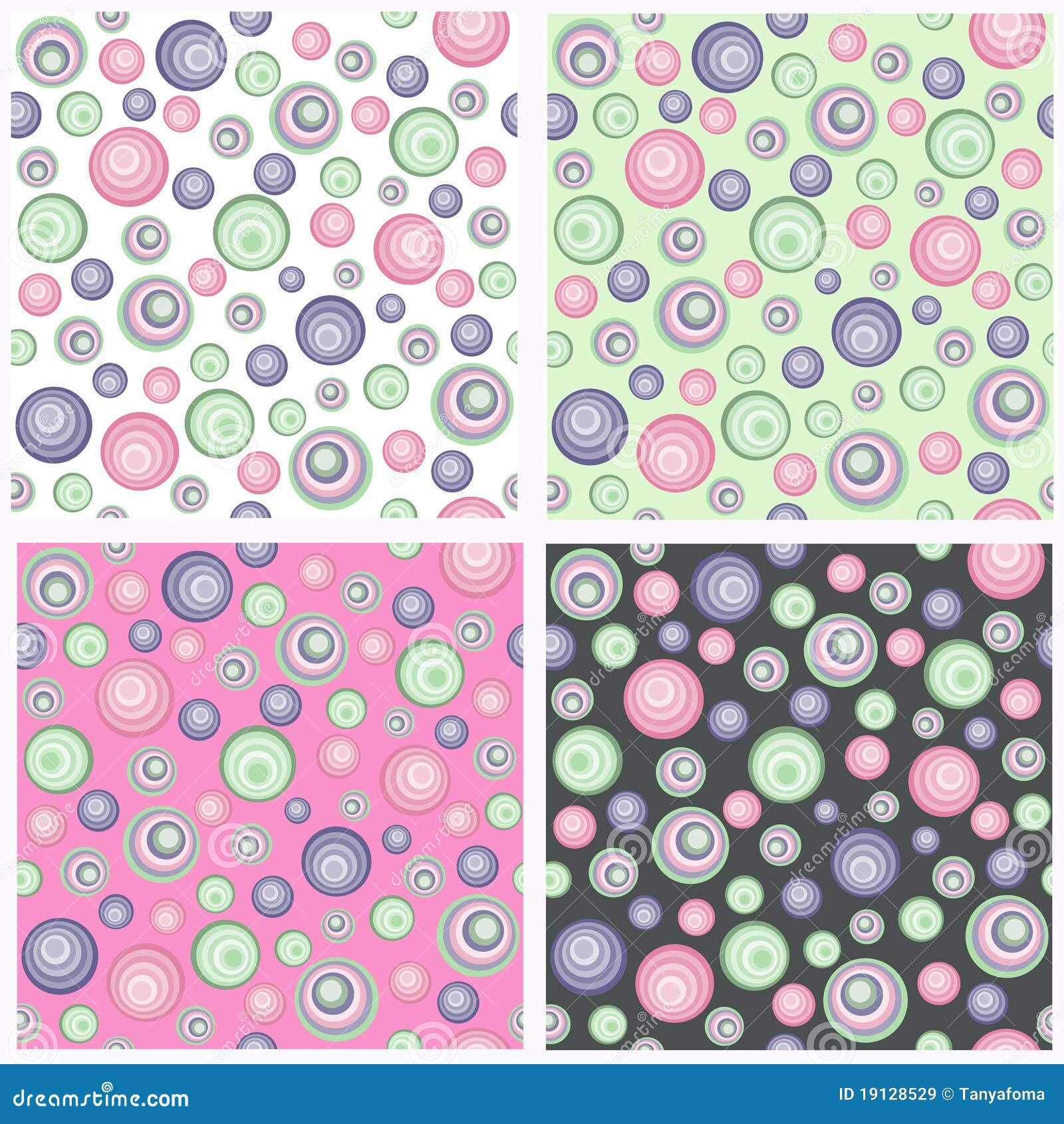 Seamless Pattern, Funny Circles Stock Vector - Illustration of funny ...
