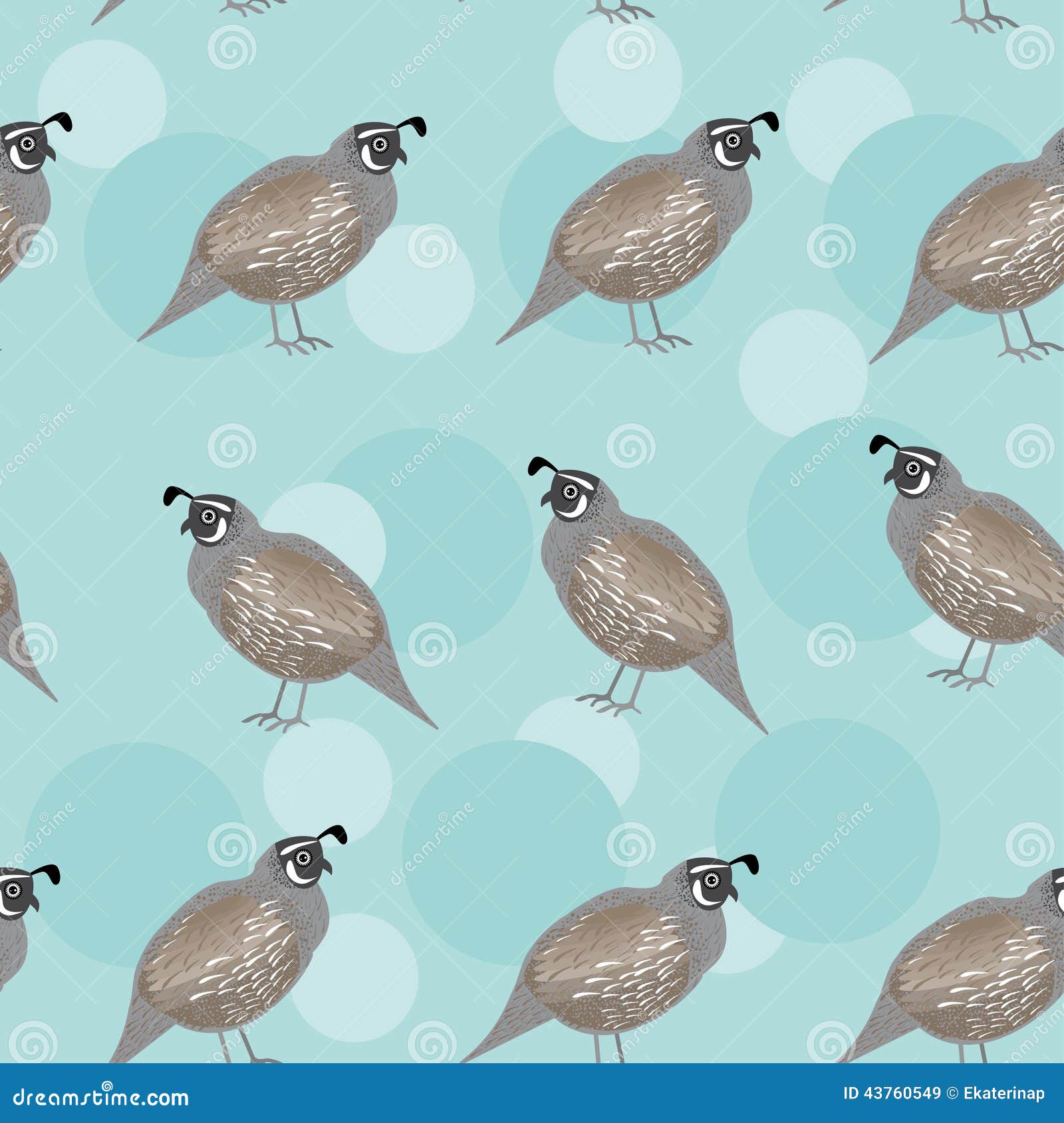 Cute Quail Isolated On White Background In Flat And Doodle Style ...
