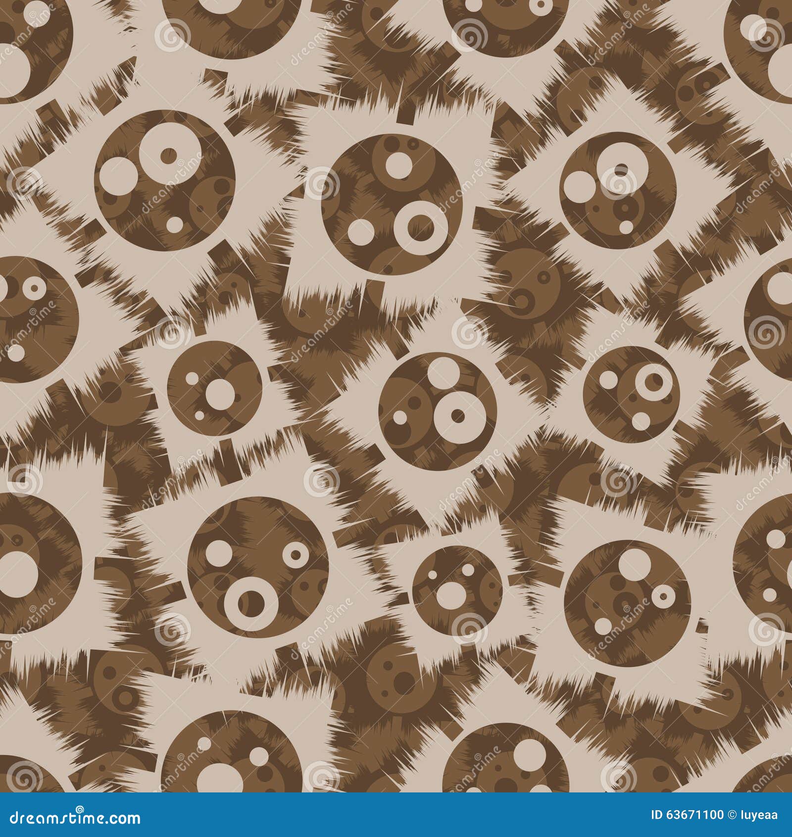 Seamless Pattern with Funny Faces. Vector Stock Vector - Illustration ...