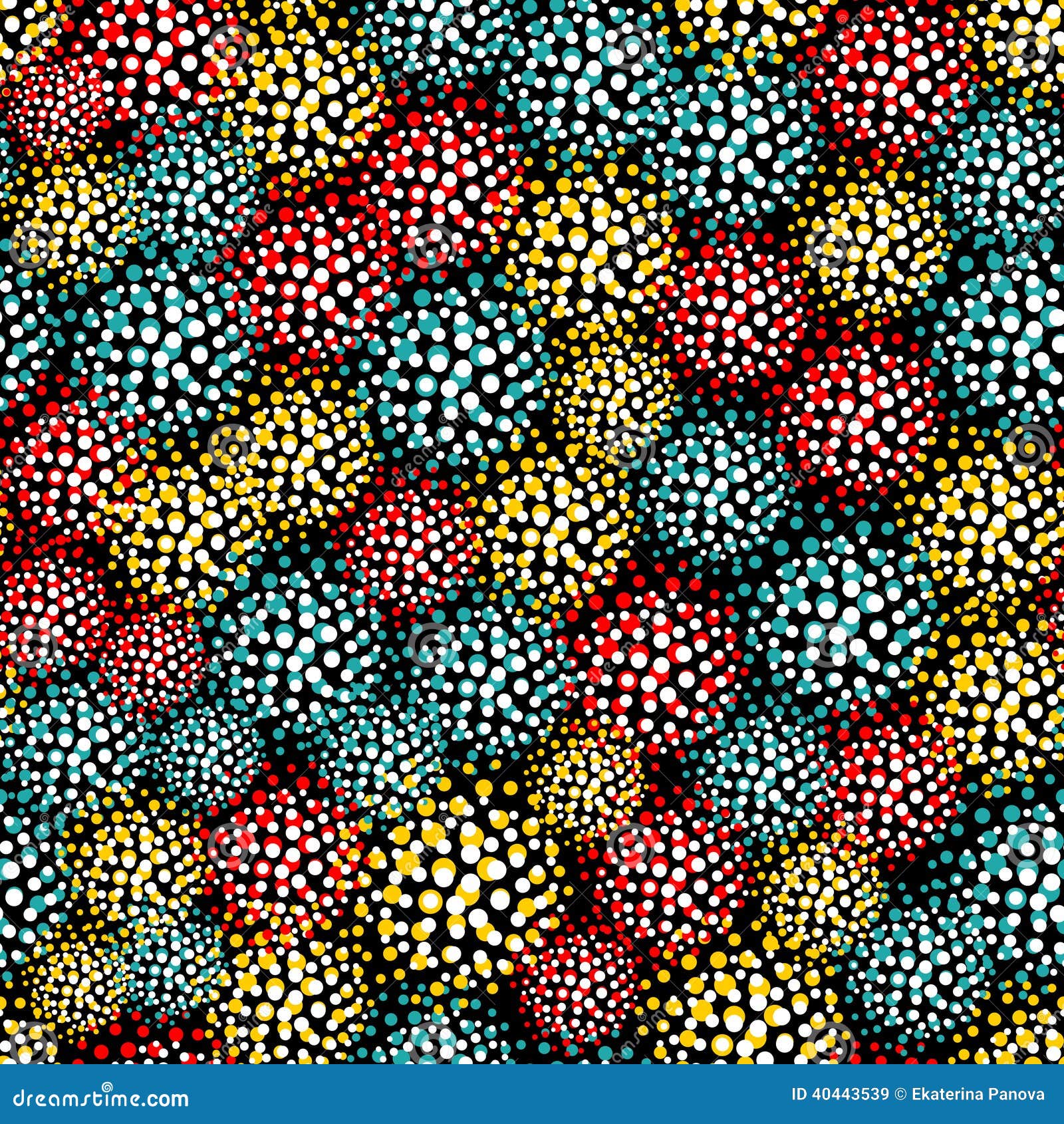 Seamless Pattern With Furry Balls. Stock Vector - Illustration of ...