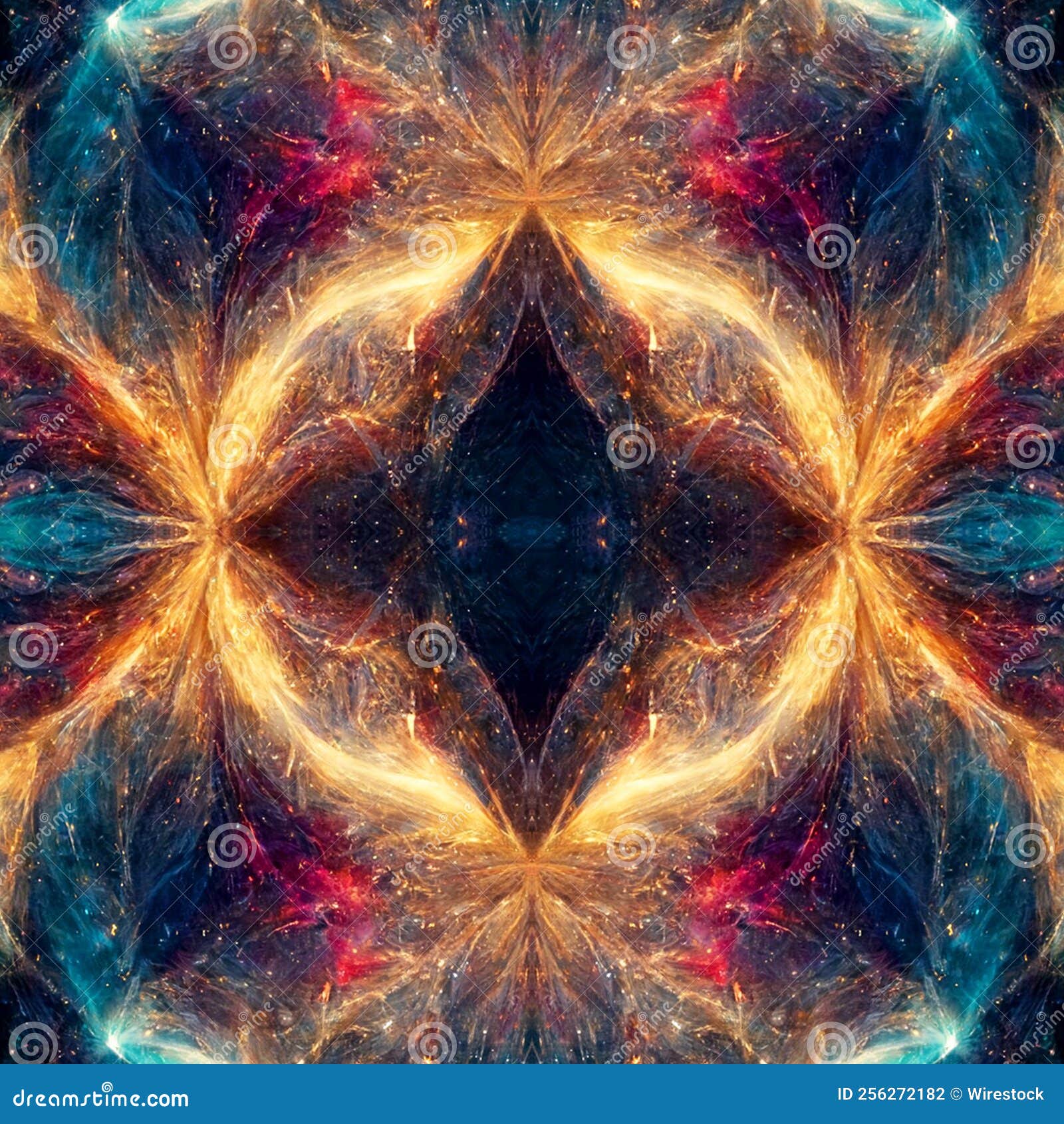 Seamless Pattern of Galaxy Nebula Space for Background Stock ...