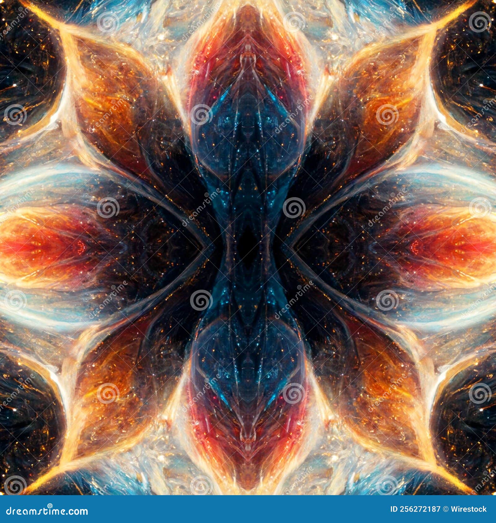 Seamless Pattern of Galaxy Nebula Space for Background Stock ...