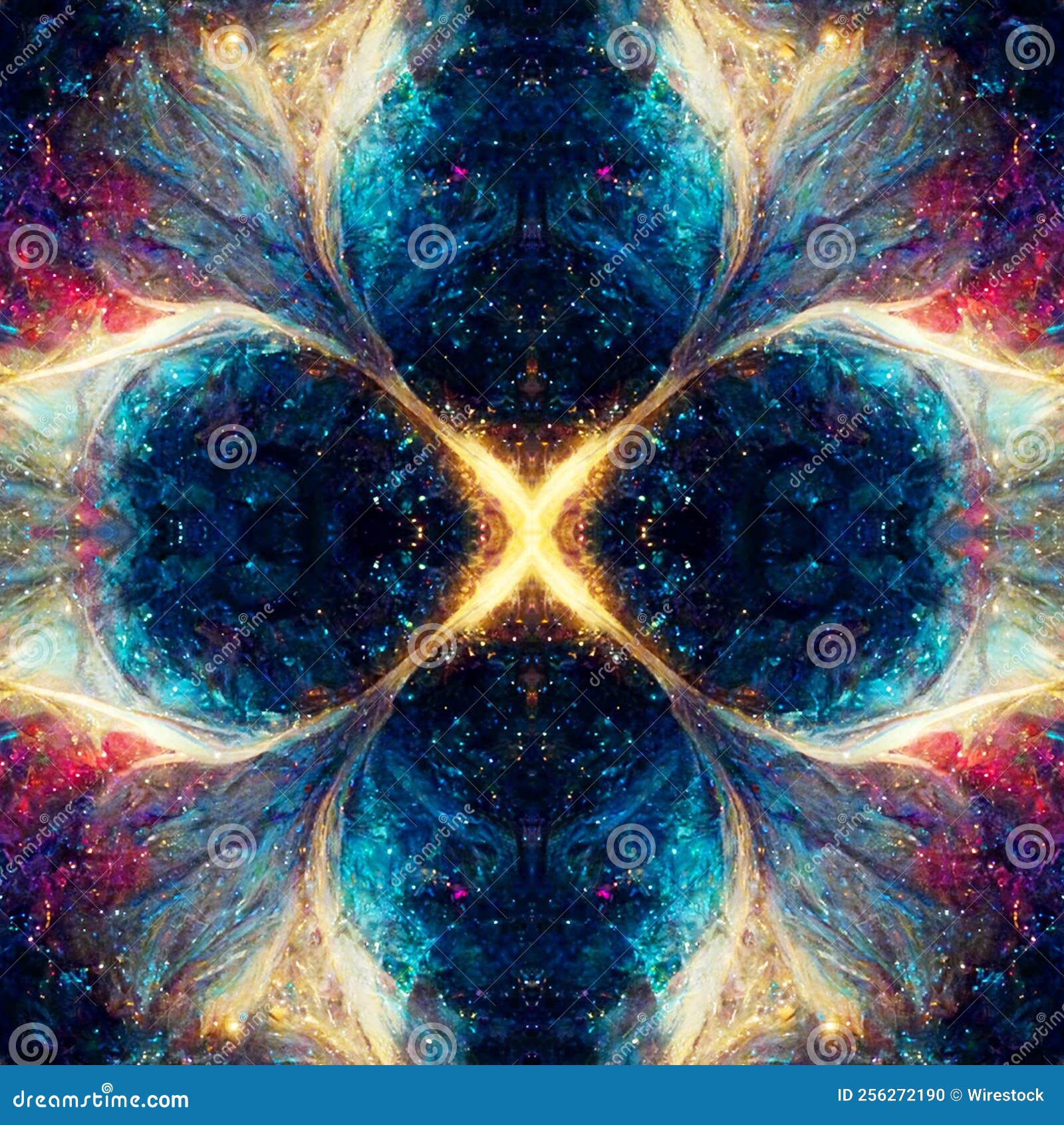 Seamless Pattern of Galaxy Nebula Space for Background Stock ...