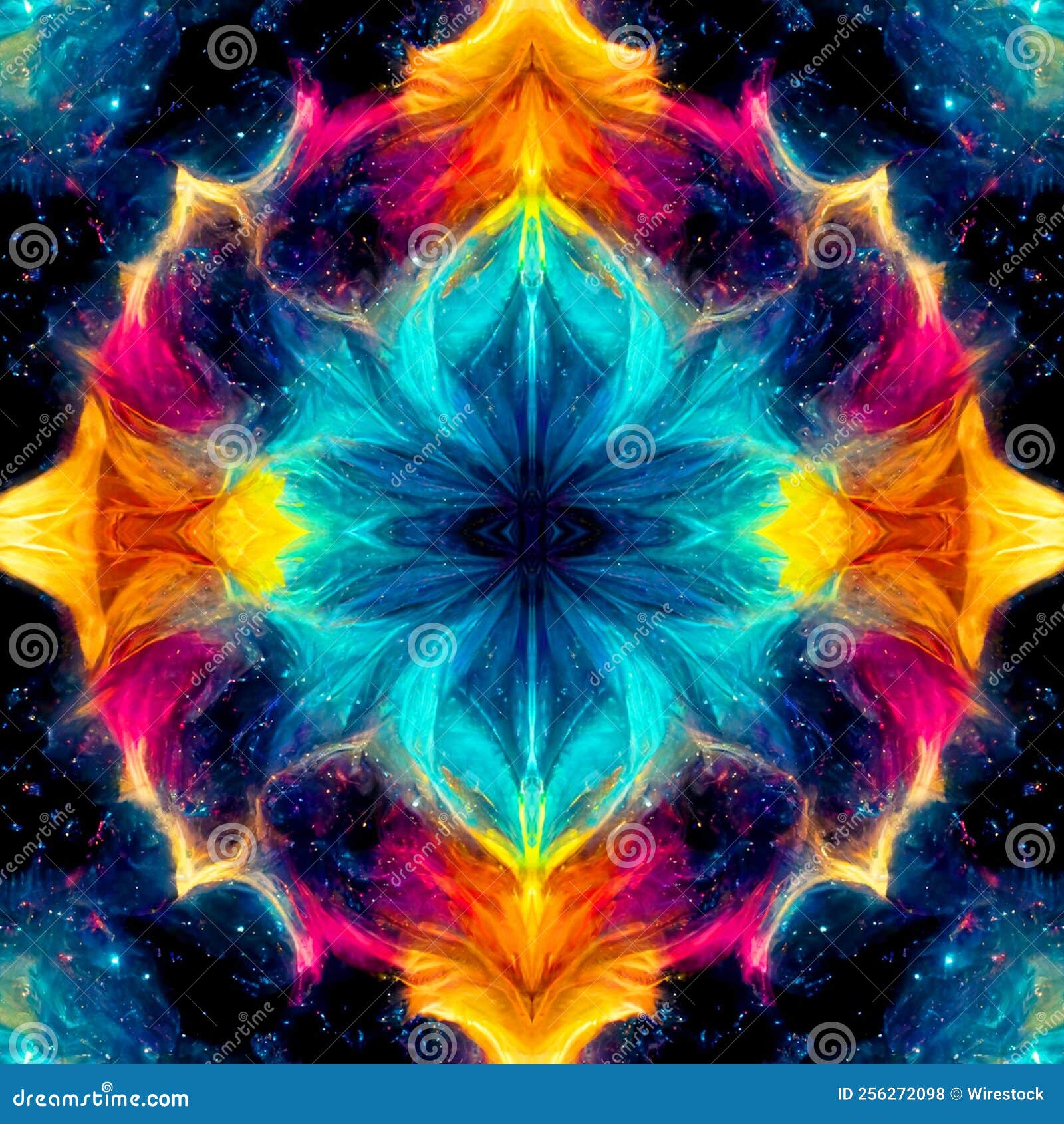 Seamless Pattern of Galaxy Nebula Space for Background Stock ...