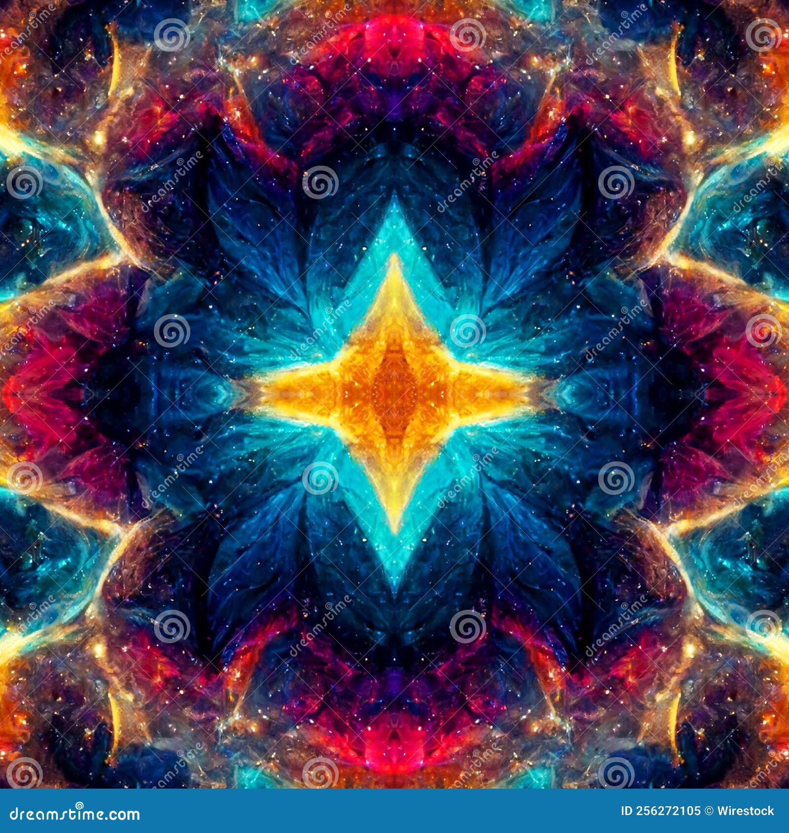 Seamless Pattern of Galaxy Nebula Space for Background Stock ...