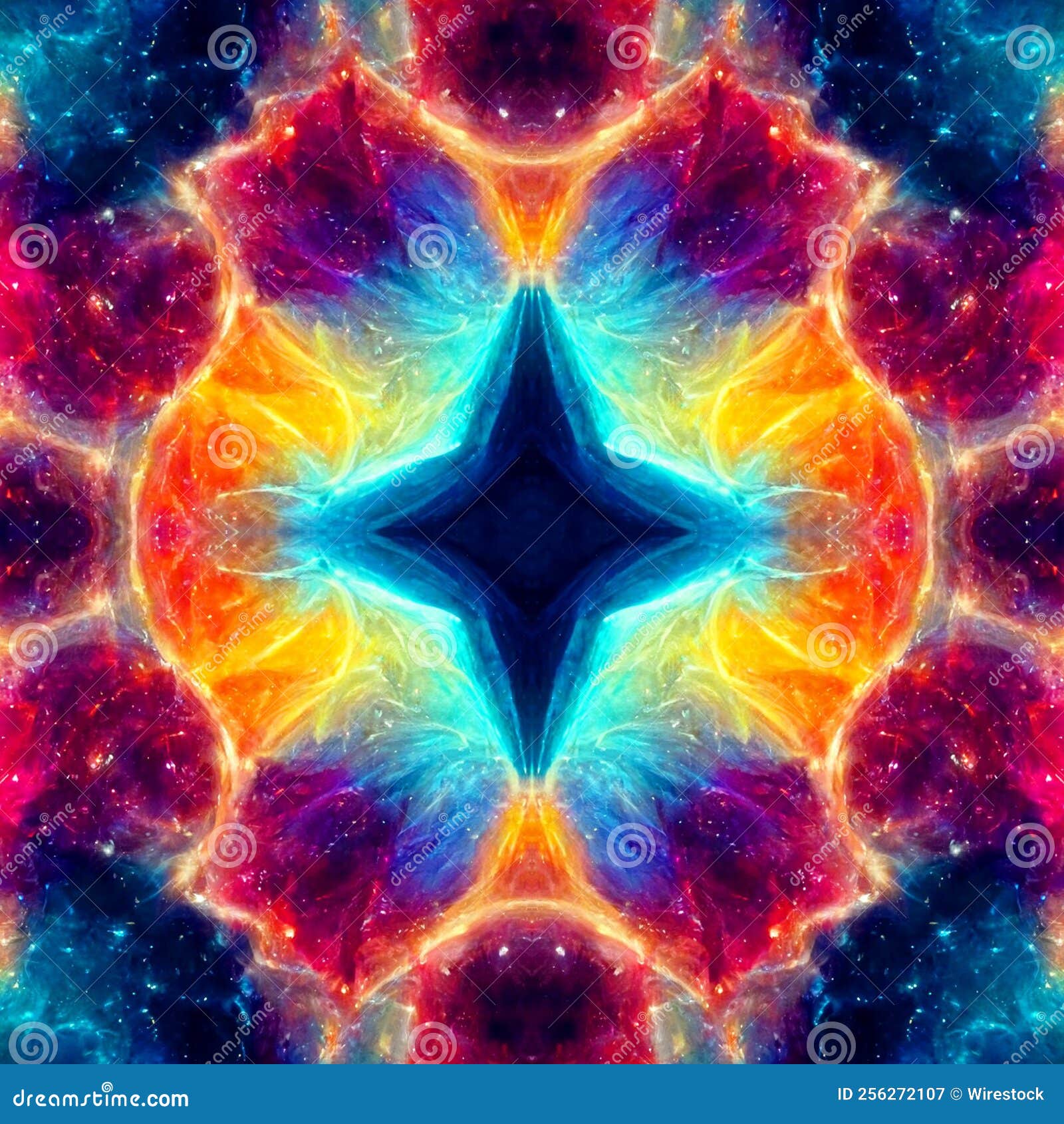 Seamless Pattern of Galaxy Nebula Space for Background Stock ...