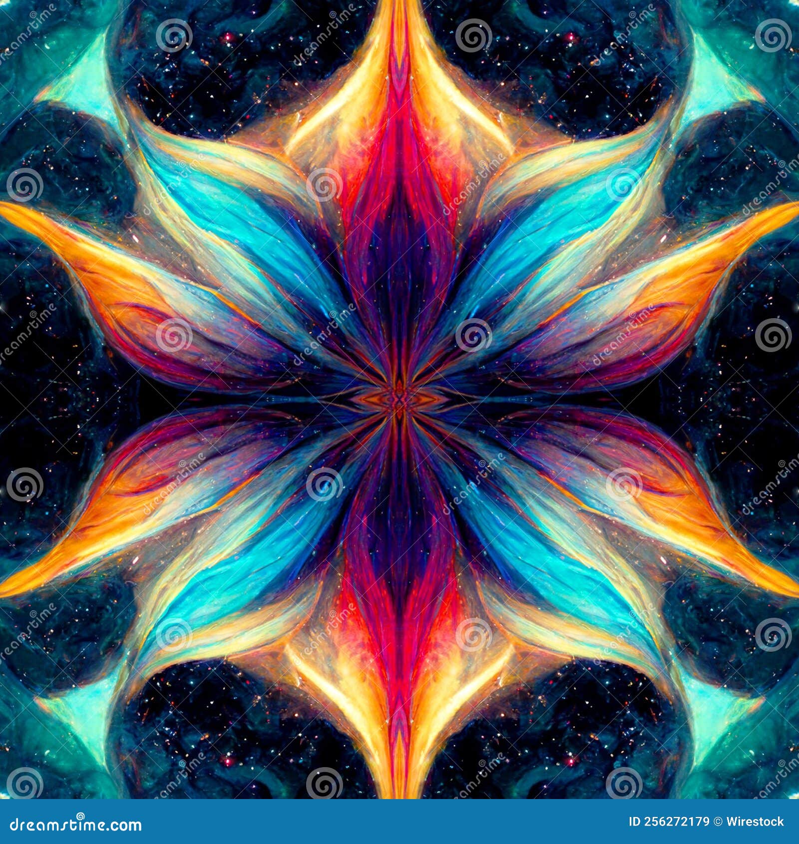 Seamless Pattern of Galaxy Nebula Space for Background Stock ...