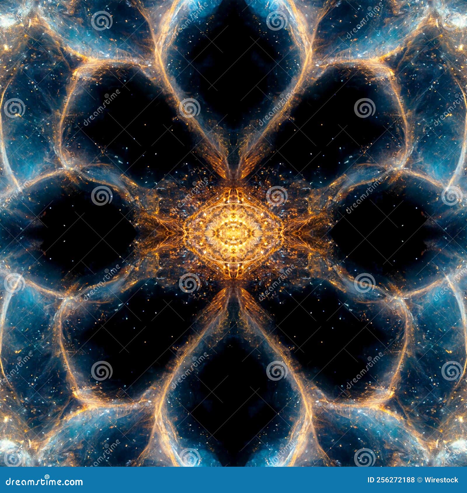 Seamless Pattern of Galaxy Nebula Space for Background Stock ...