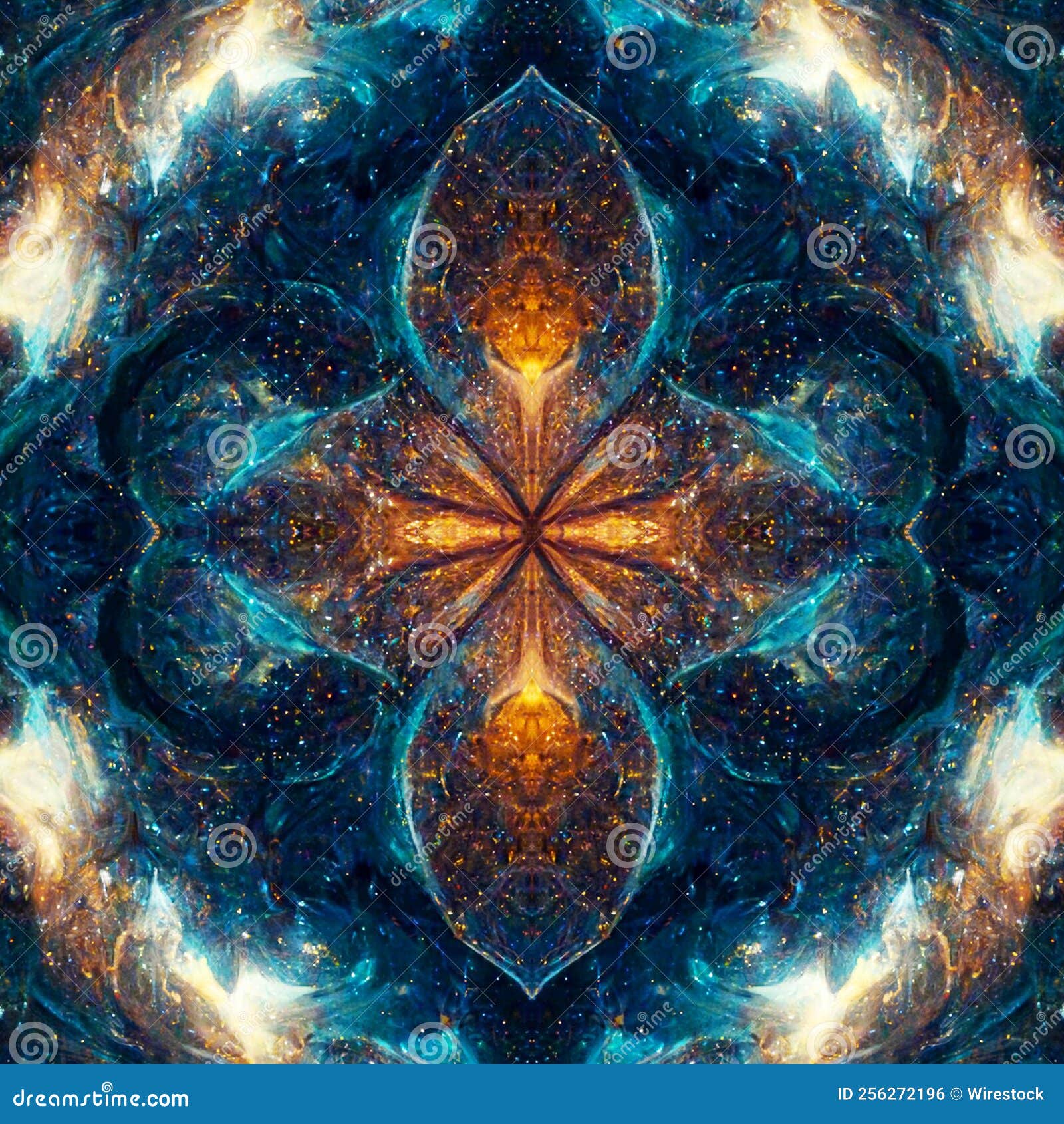 Seamless Pattern of Galaxy Nebula Space for Background Stock ...