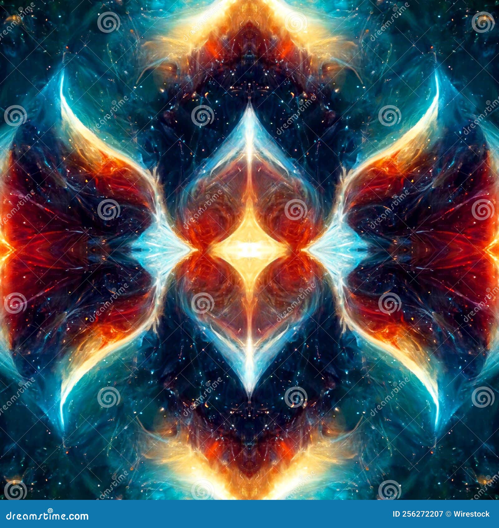 Seamless Pattern of Galaxy Nebula Space for Background Stock ...