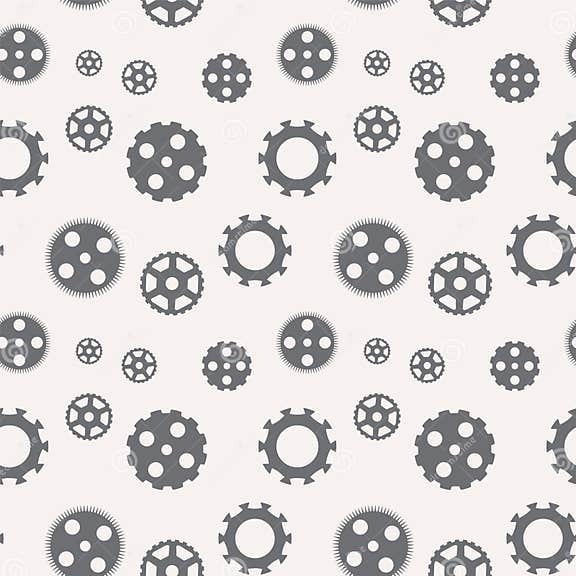 Seamless Pattern of Gears. Vector Stock Vector - Illustration of ...