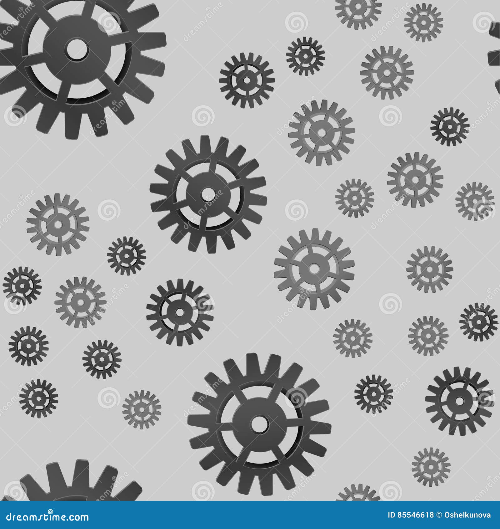 Seamless Pattern with Gears. Stock Vector - Illustration of clock, cogwheel: 85546618
