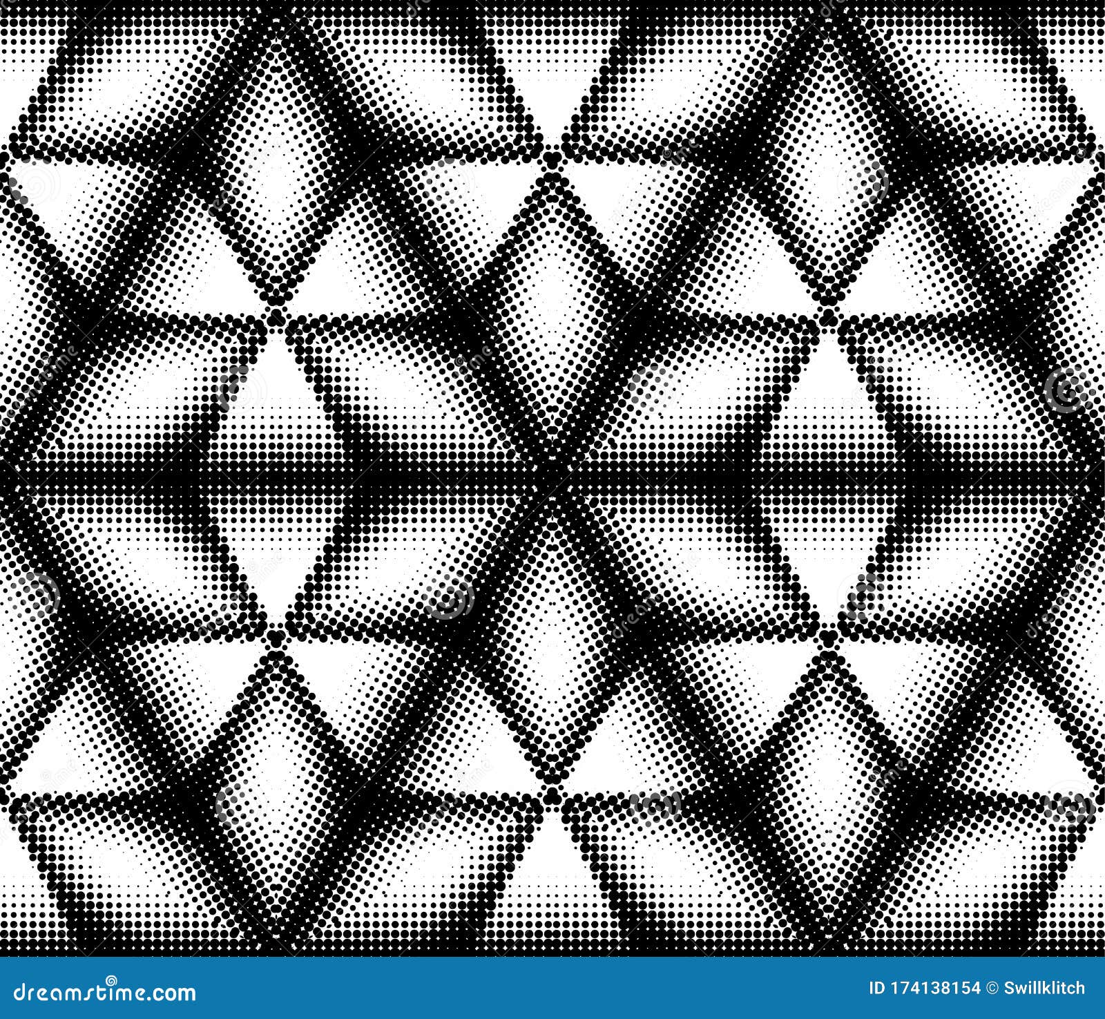 Seamless Pattern with Geometric Dotted Tiles and Arabic Pattern Grid ...