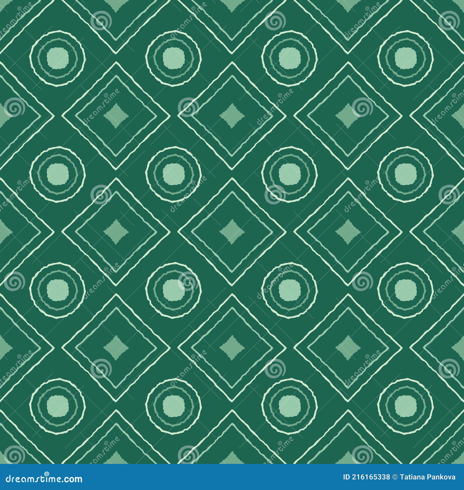 Seamless Pattern with Geometric Elements in Tribal Style. Prehistoric ...
