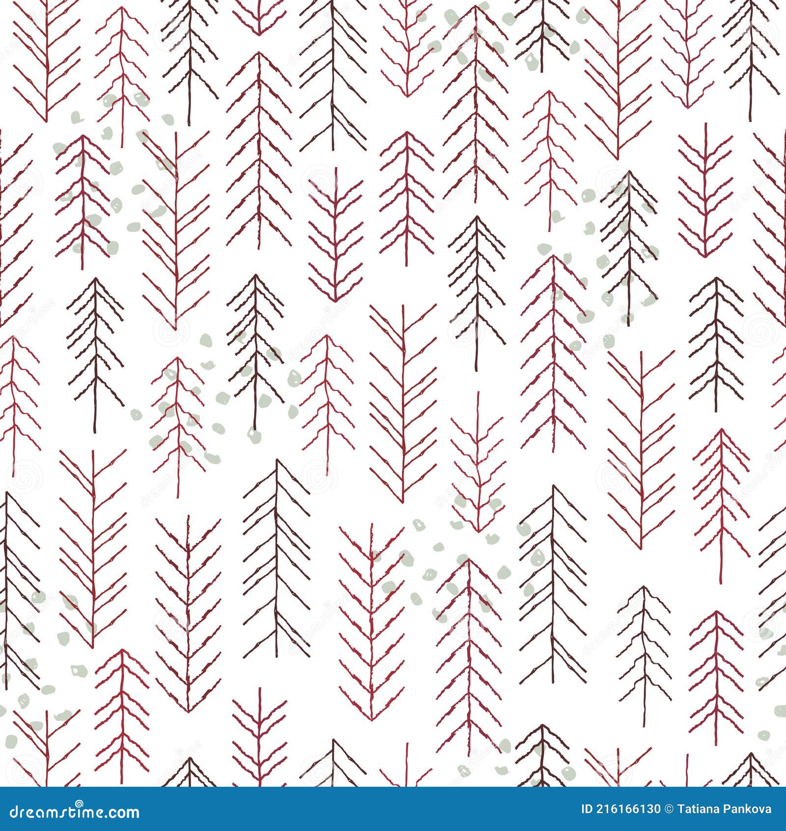 Seamless Pattern with Geometric Elements in Tribal Style. Prehistoric ...