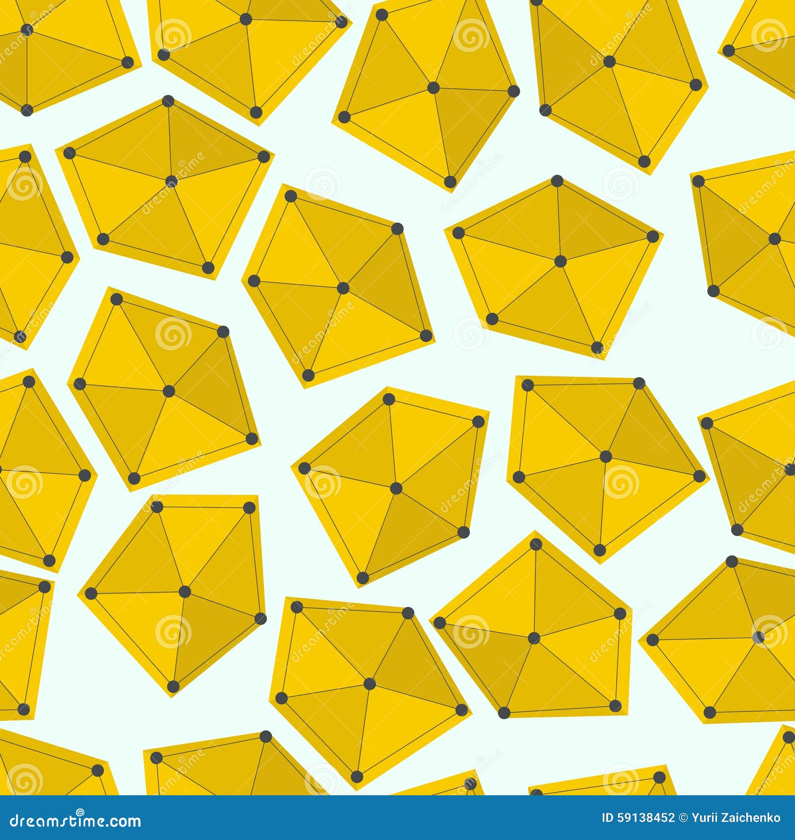 Seamless Pattern with Geometric Figures. Vector Stock Illustration ...