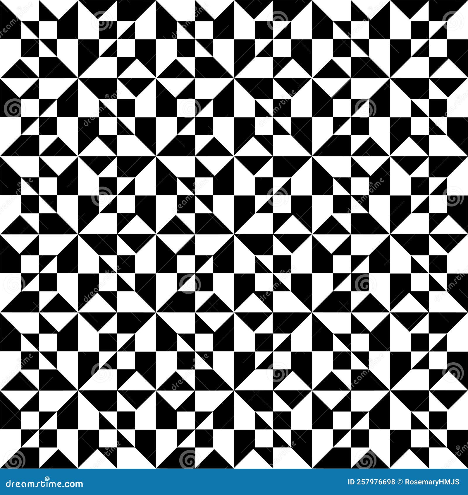 Classic Black and White Floor Tiles Vector Background Pattern Design ...