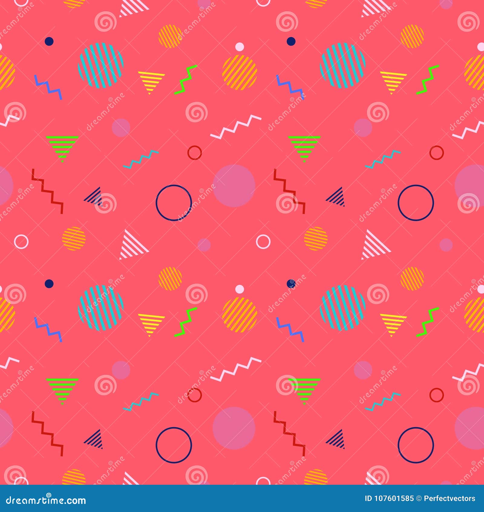 Seamless Pattern with Geometric Shapes. Abstract Vector Background ...