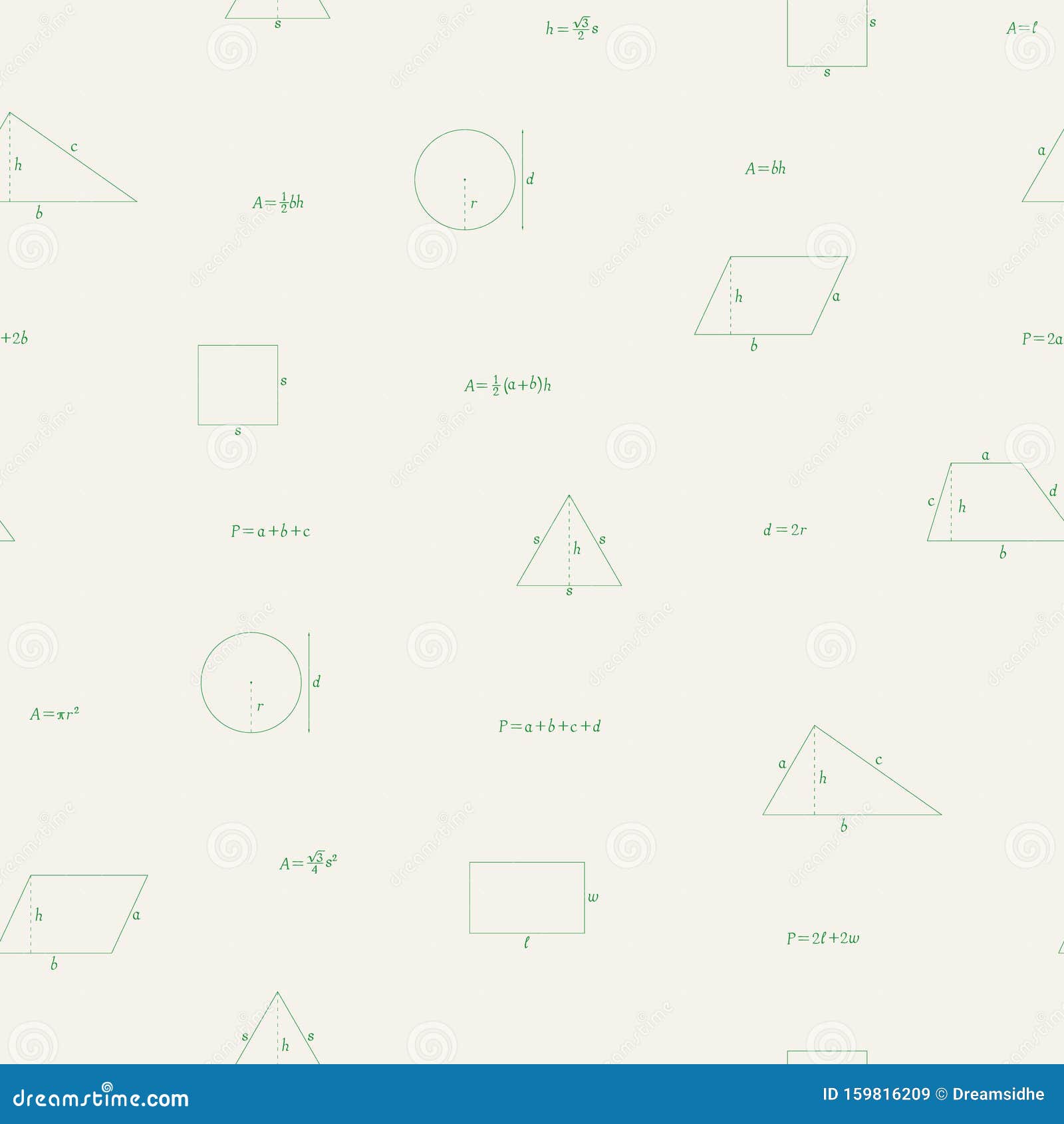 Seamless Pattern with Geometry Figure Stock Vector - Illustration of ...