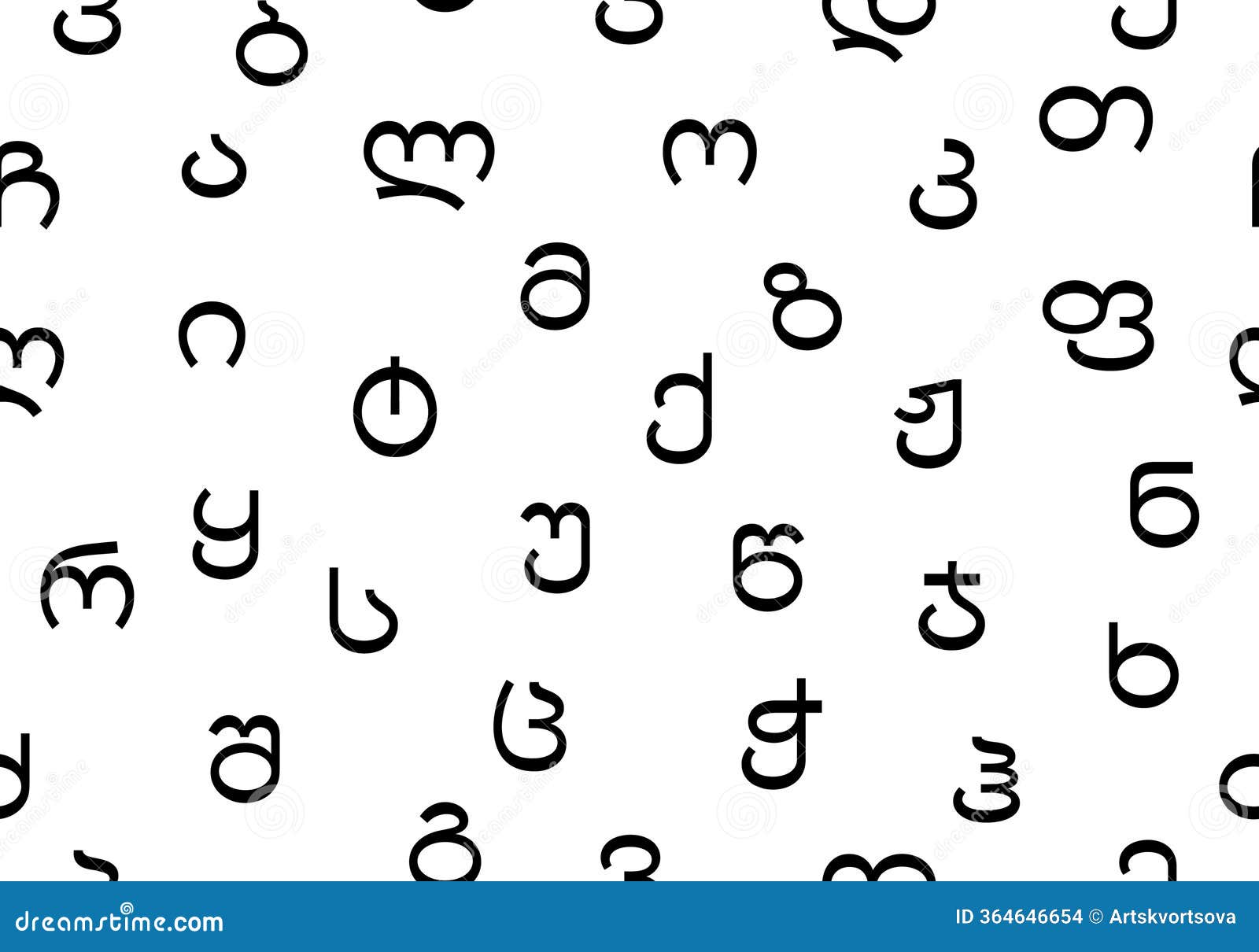 Georgian Alphabet Chart With Romanized Transliteration For Learning Vector Illustration ...