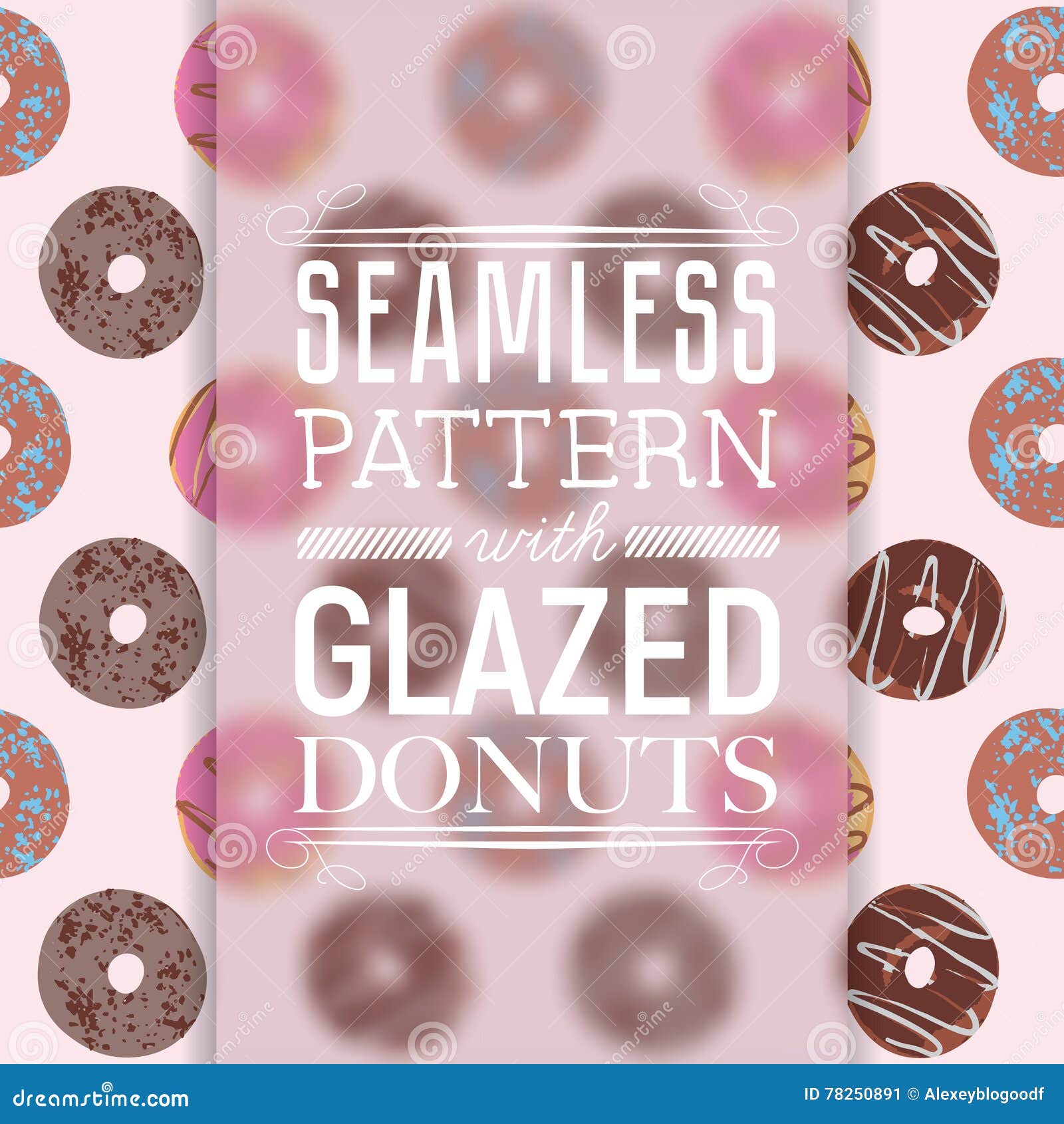 Two Donuts With Chocolate Fudge And Strawberry. Outline Drawing Of ...