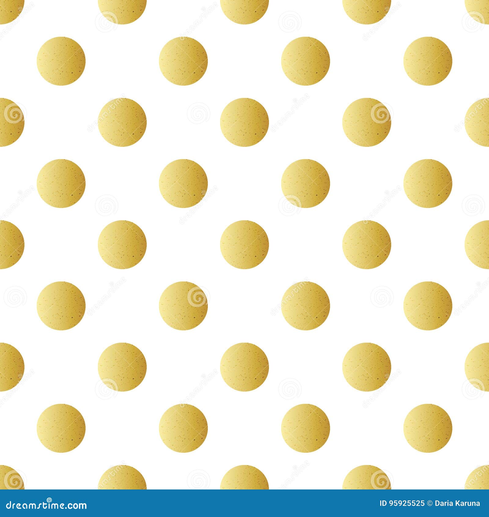 Seamless Pattern With Gold Circles And Texture To Them. White ...