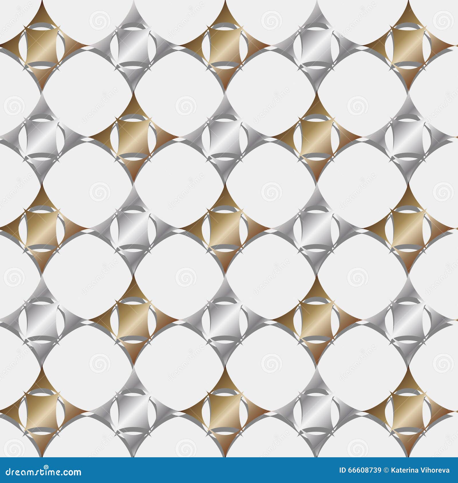 Seamless Pattern Gold and Silver. Stock Vector - Illustration of ...