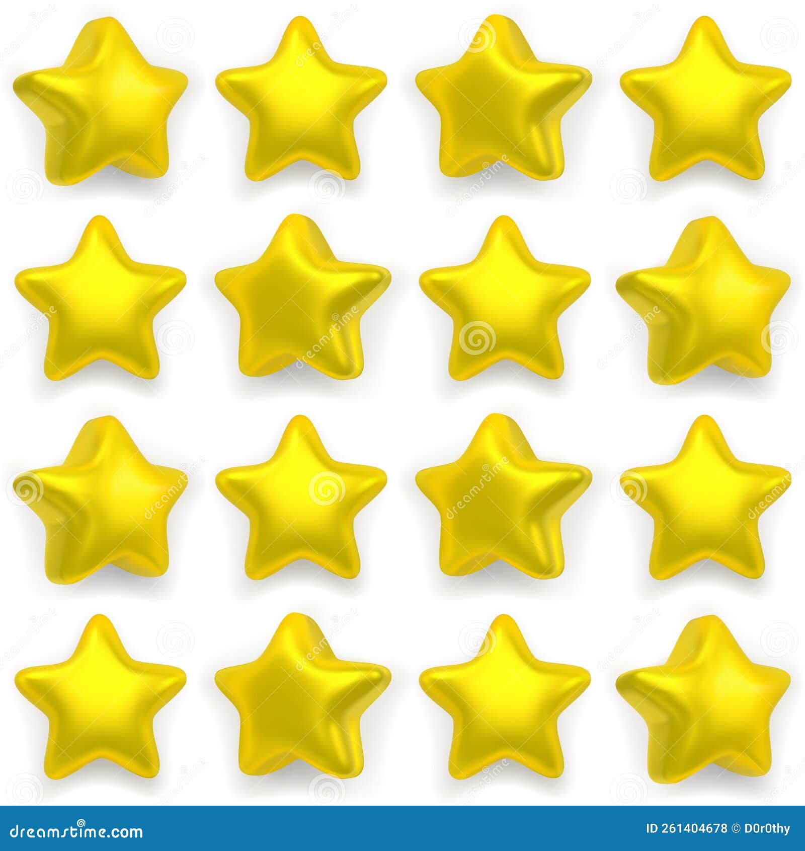 Seamless Pattern with Gold Stars on a White Background Stock Vector ...