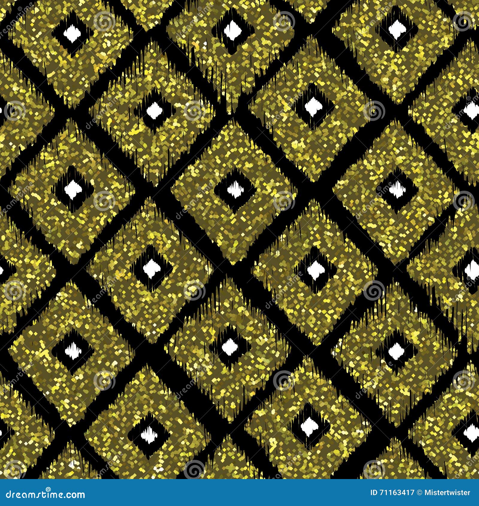 Seamless Pattern Gold Tribal Background with Glitter Texture. Ab Stock ...